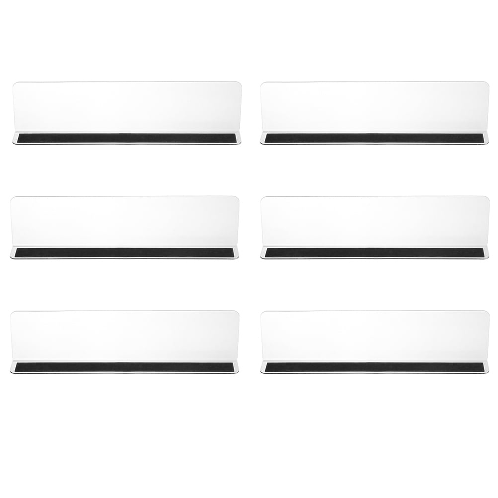 OUNONA 1 Set of 6pcs L Shape Shelf Dividers Plastic Baffles for Store ...