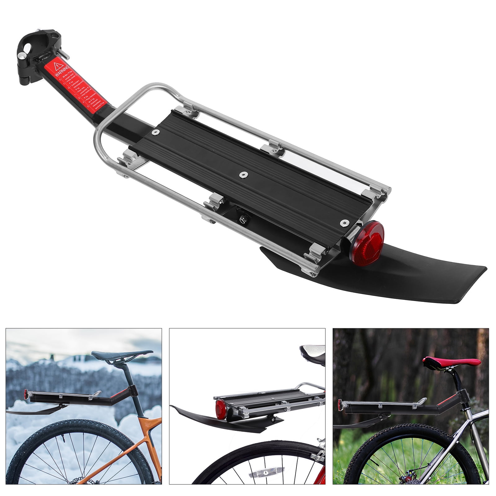 OUNONA 1 Set of Convenient Cargo Rack Aluminum Alloy Bike Rear Rack ...