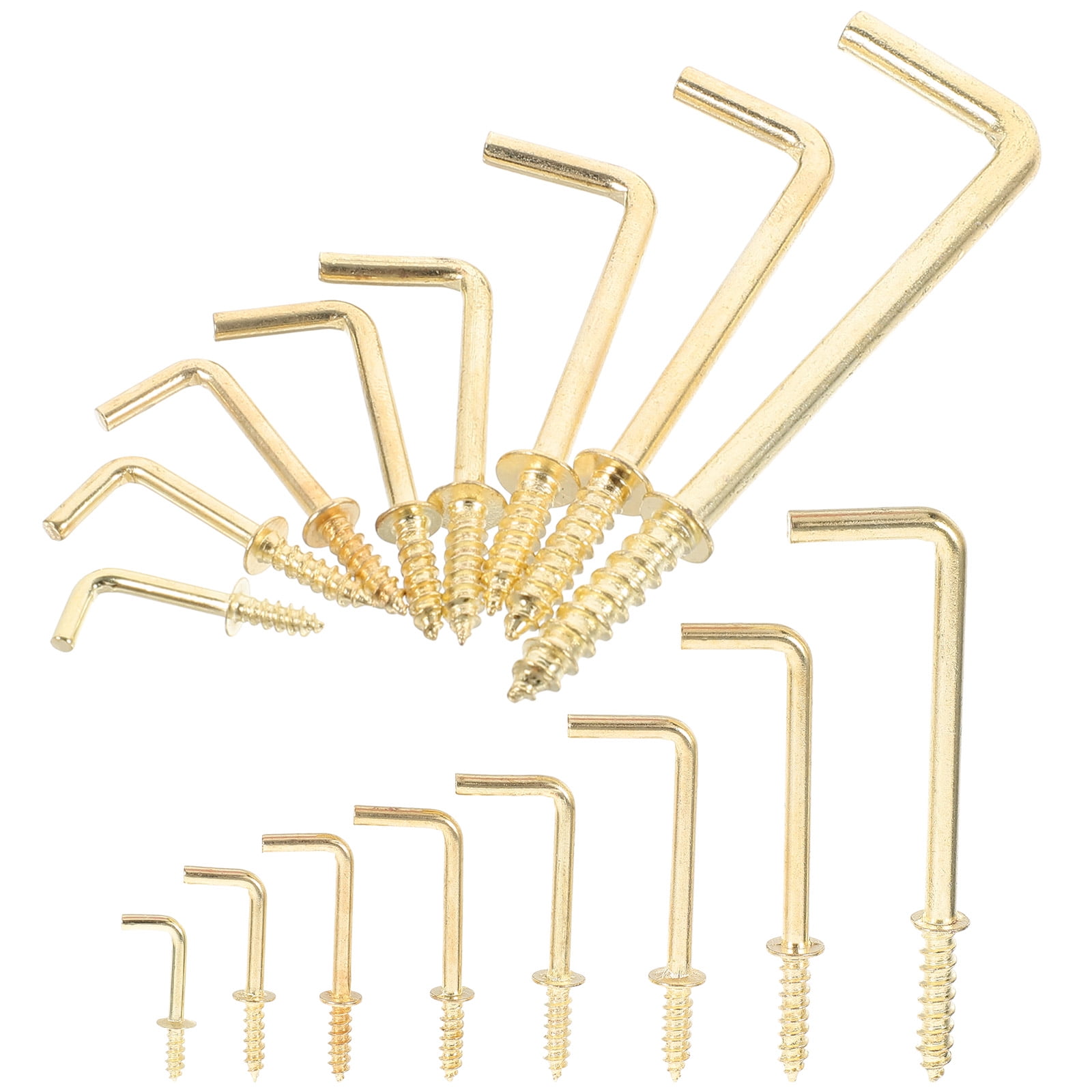 OUNONA 1 Set of Iron Sturdy Screw Hangers Photo Hanger Screw Hooks ...