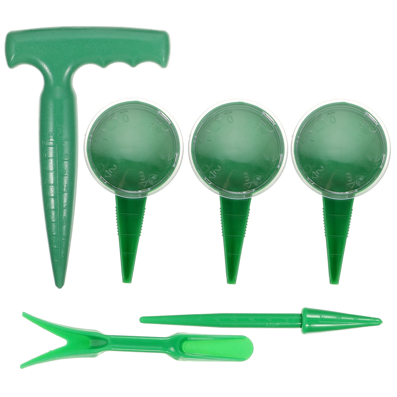 OUNONA Green Plastic Garden Spreader for Lawn Sowing Easy to Adjust ...