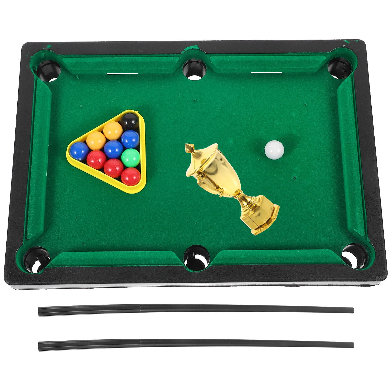 OUNONA 1 Set of Miniature Pool Table Set Mini Billiards Table Plaything ...