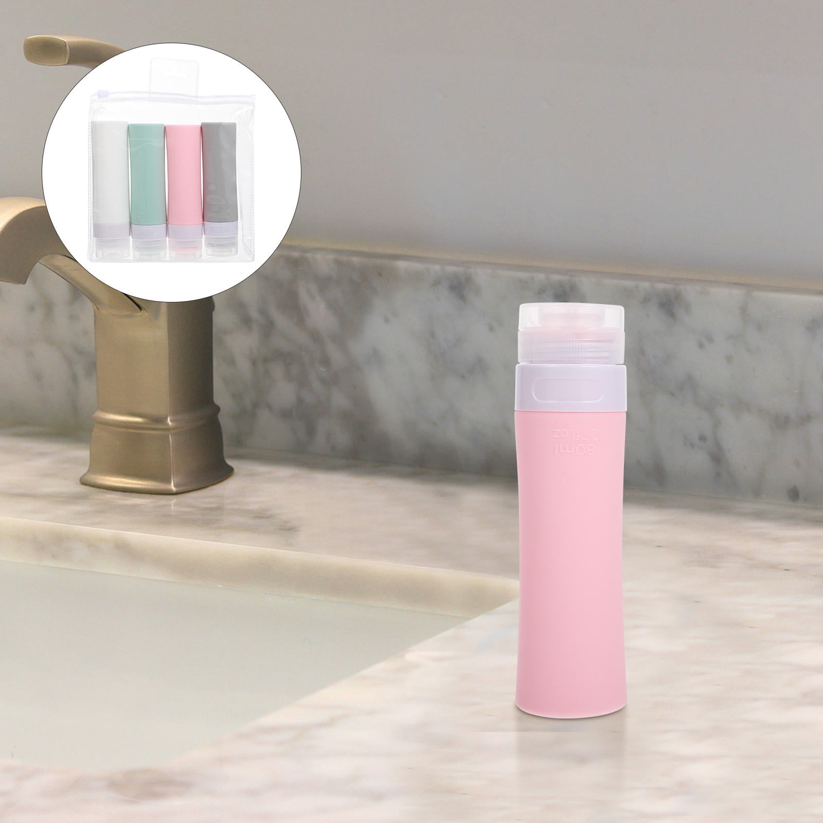 OUNONA 1 Set of Multipurpose Sub Bottles Silicone Lotion Bottles Lotion ...