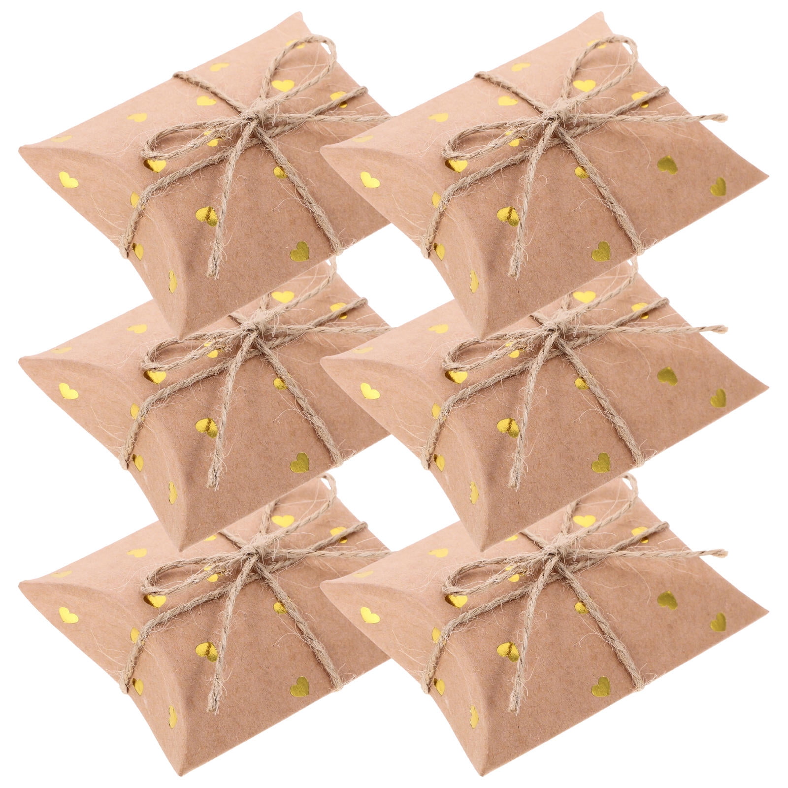 OUNONA 1 Set of Pillow Shaped Kraft Paper Boxes Souvenir Packaging ...