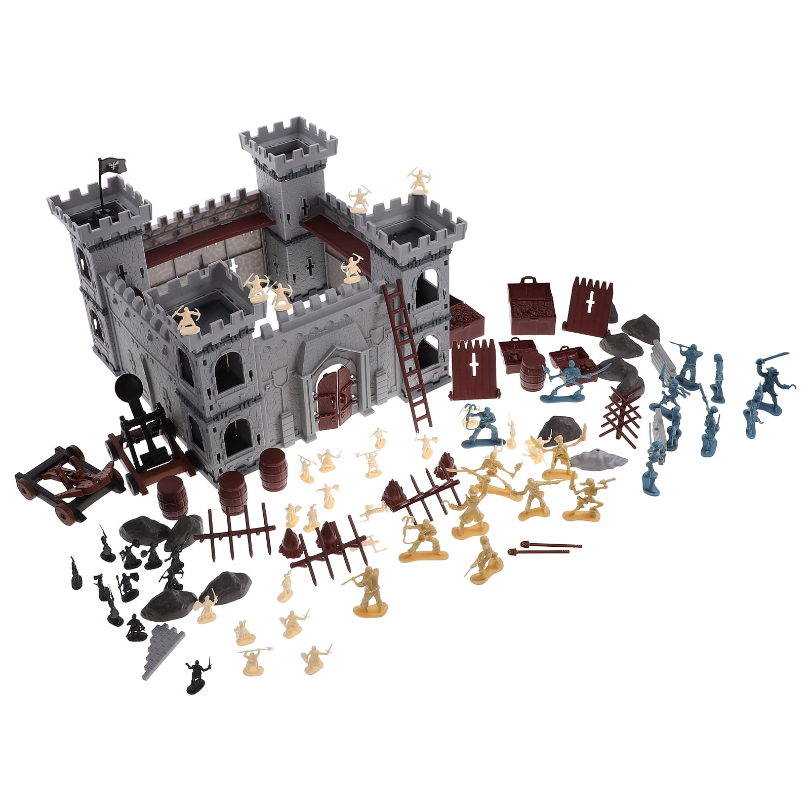 OUNONA Pirate Soldier Toy Set for Teaching Use Assorted Color Plastic ...