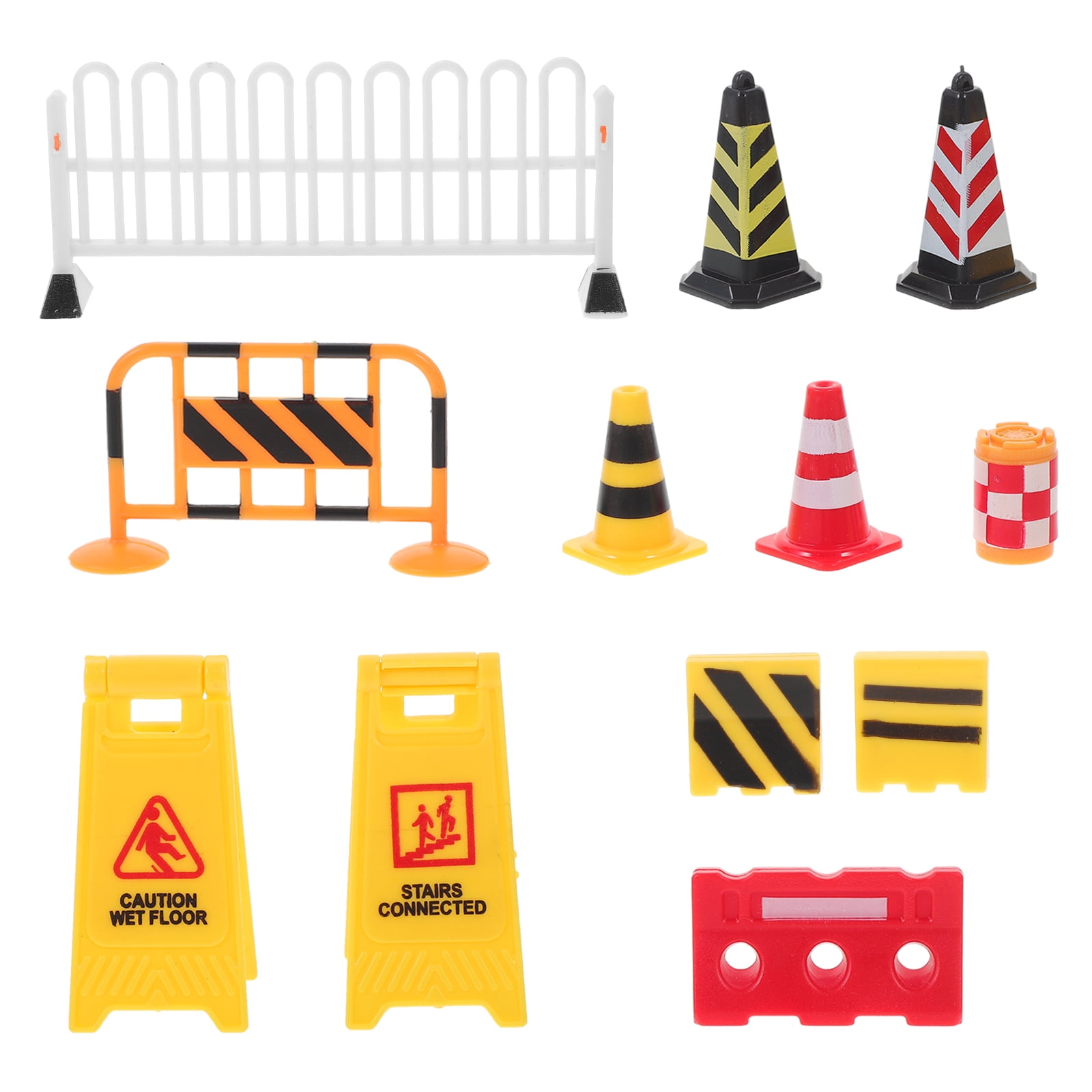 OUNONA Assorted Color Traffic Road Blocks Set for Outdoor Play and ...