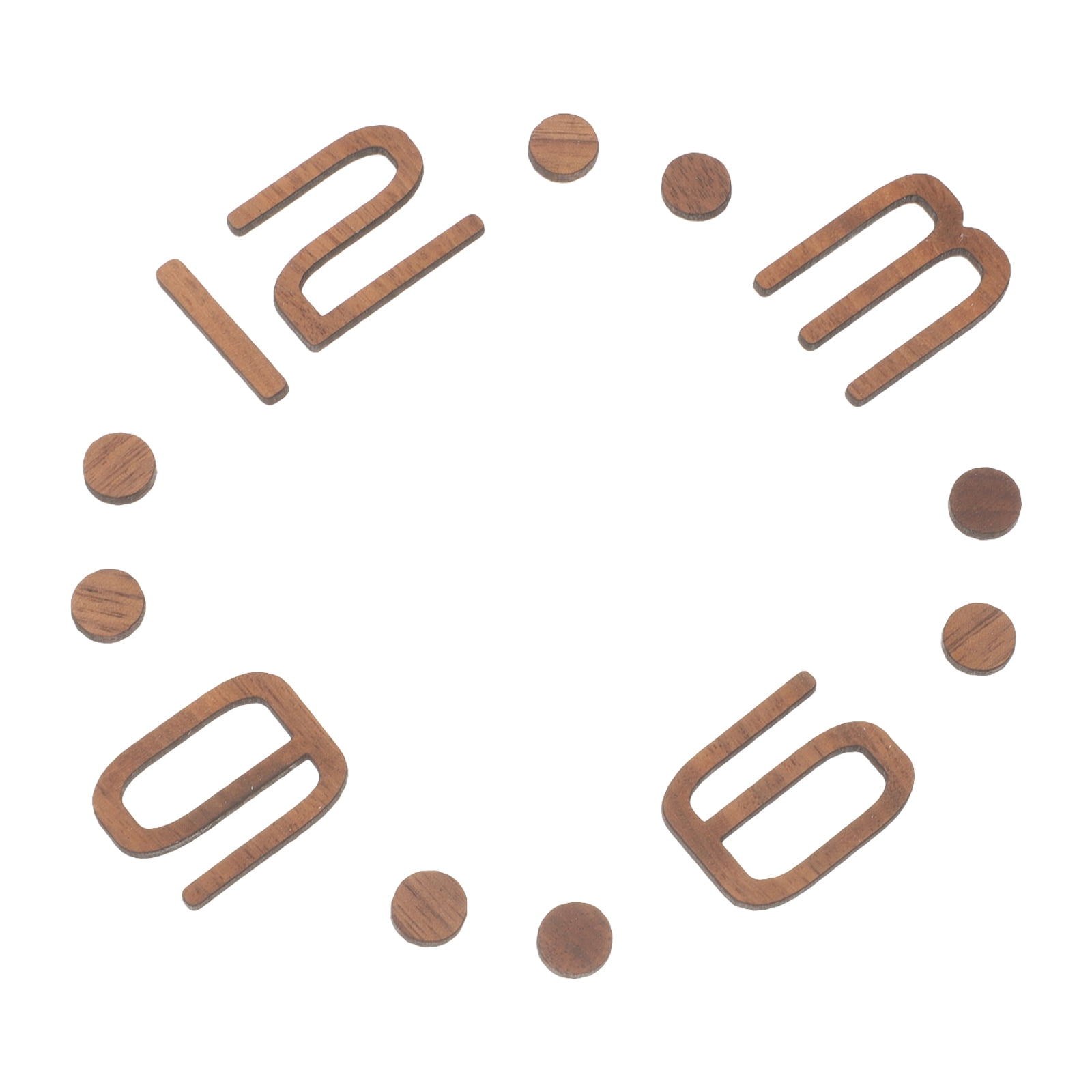 OUNONA DIY Wall Clock Numbers Kit with Sturdy Wood Material for Easy ...