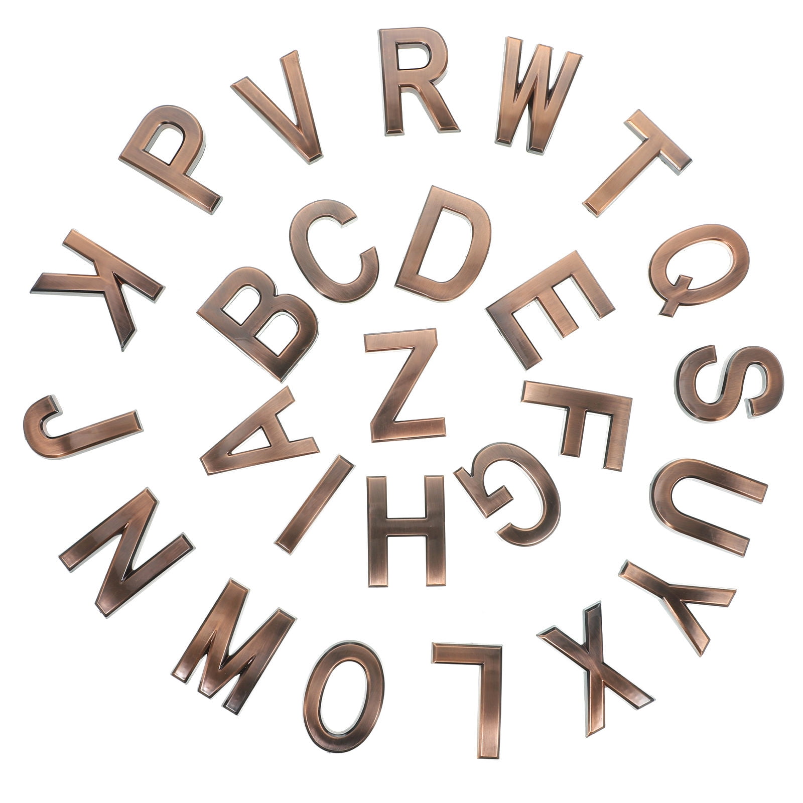 OUNONA 10 Numbers Dark Brown House Number Sign for Decor ABS Resin ...