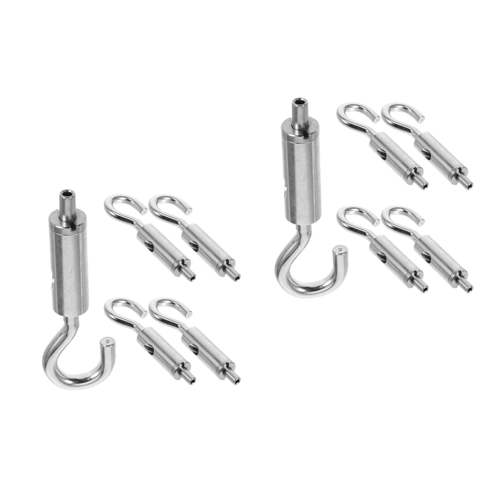 OUNONA 10 PCS Brass Hanging Basket Spinners Hook Heavy Duty Swivel ...