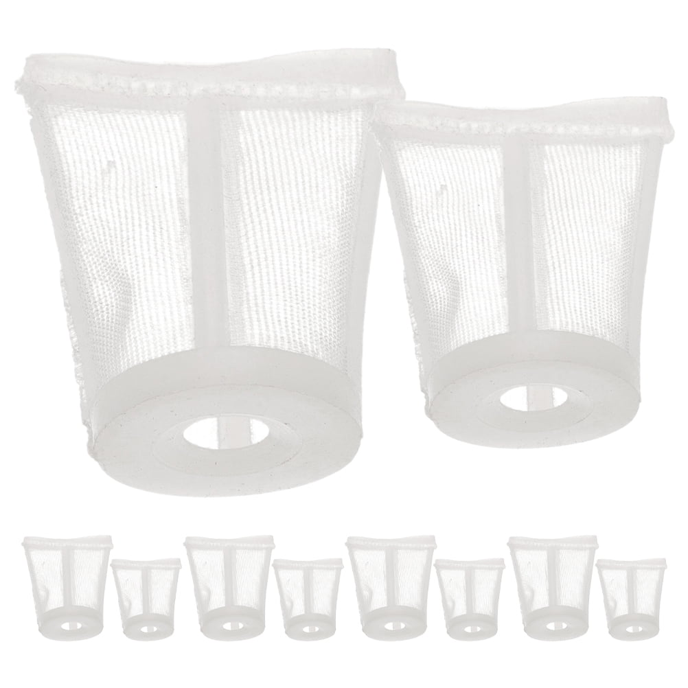 OUNONA 10Pcs Airless Sprayer Filter Paint Filtration Plastic White for ...
