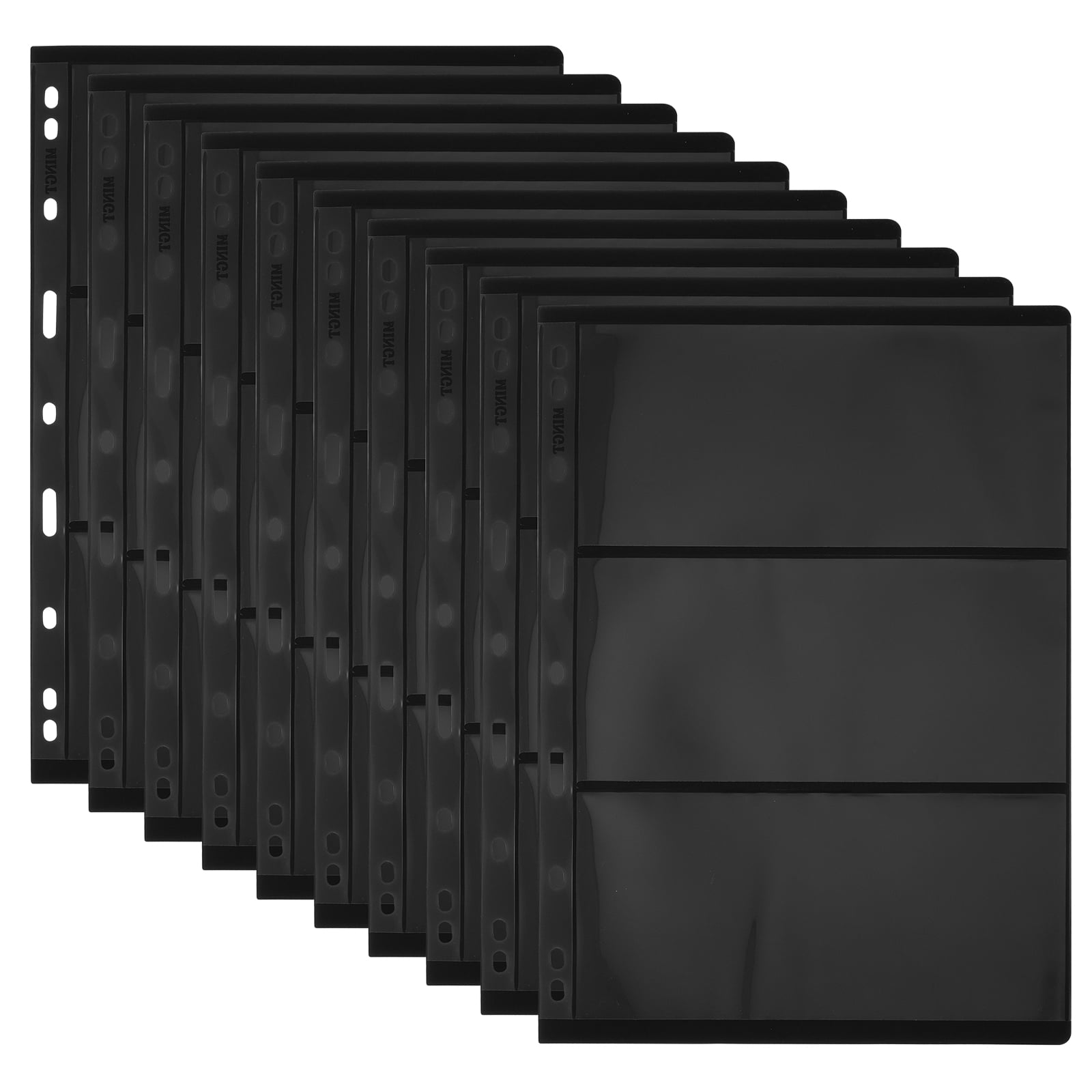 OUNONA 10-Pack Double-Sided Inner Sheets for Stamp Collectors, Standard ...
