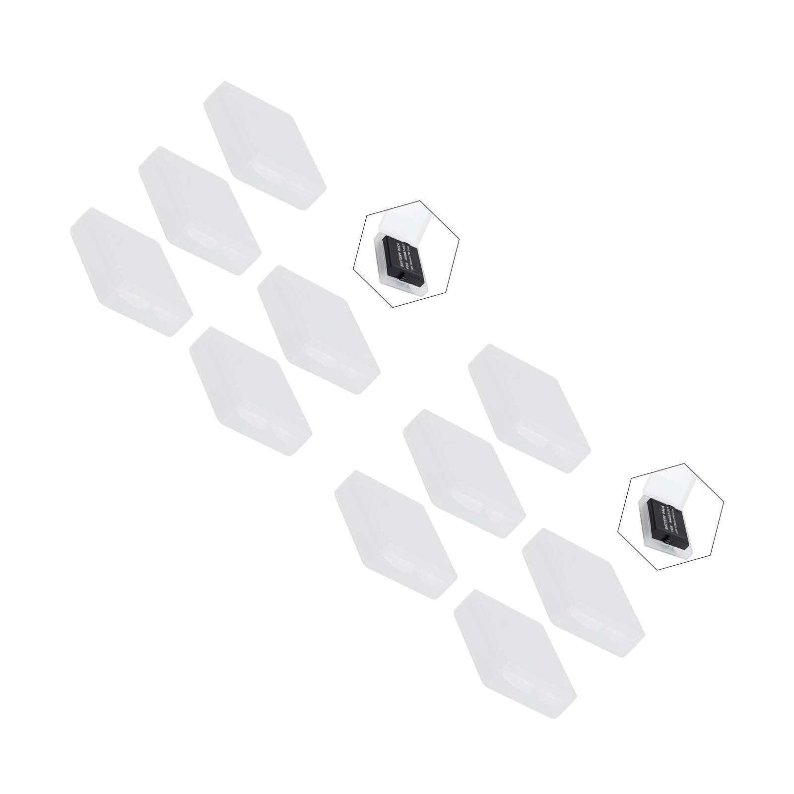 OUNONA 10 Packs of Clear Color Plastic Protective Storage Case Boxes ...