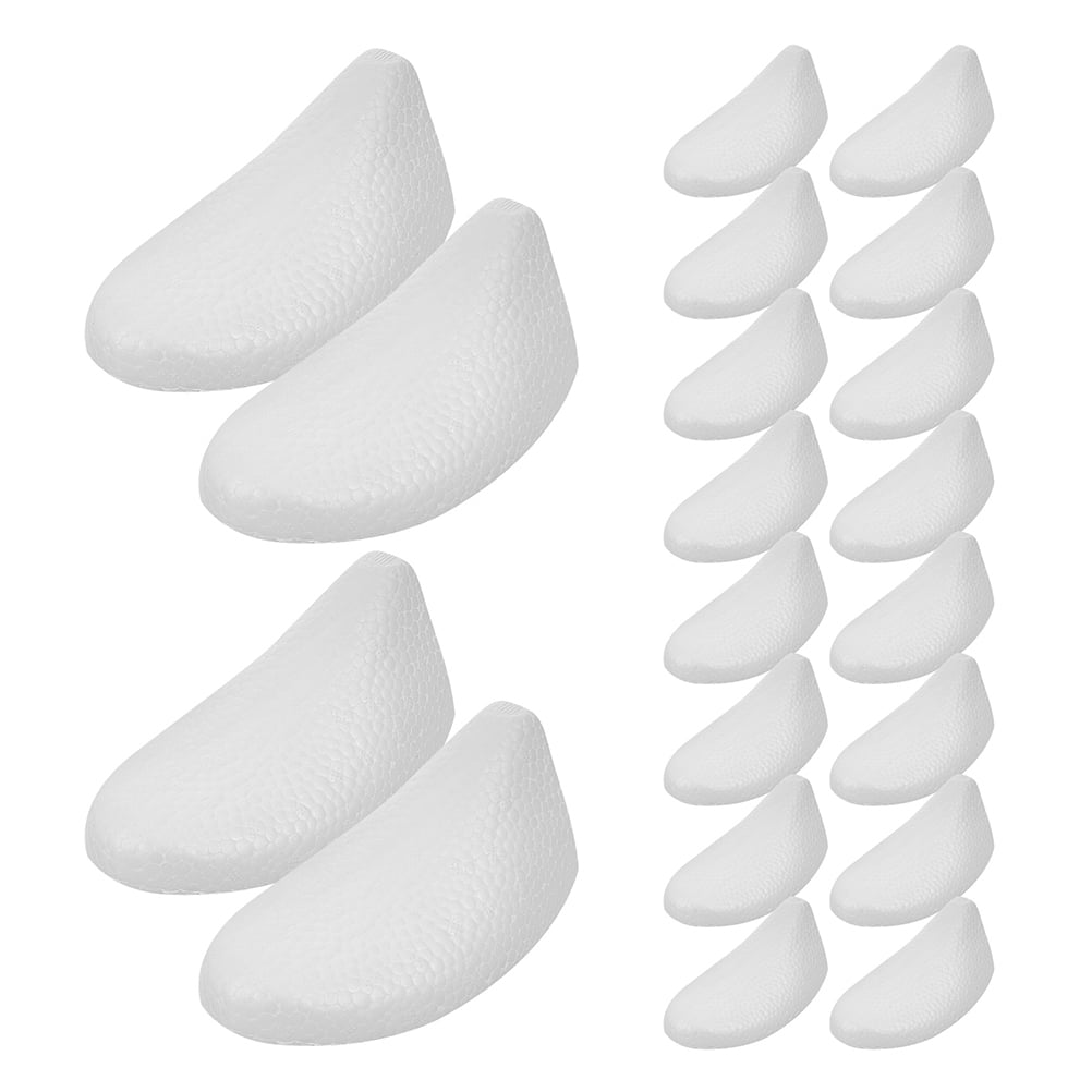OUNONA 10 Pairs Shoe Shape Inserts Filler Foam Tree Replacement Supply ...