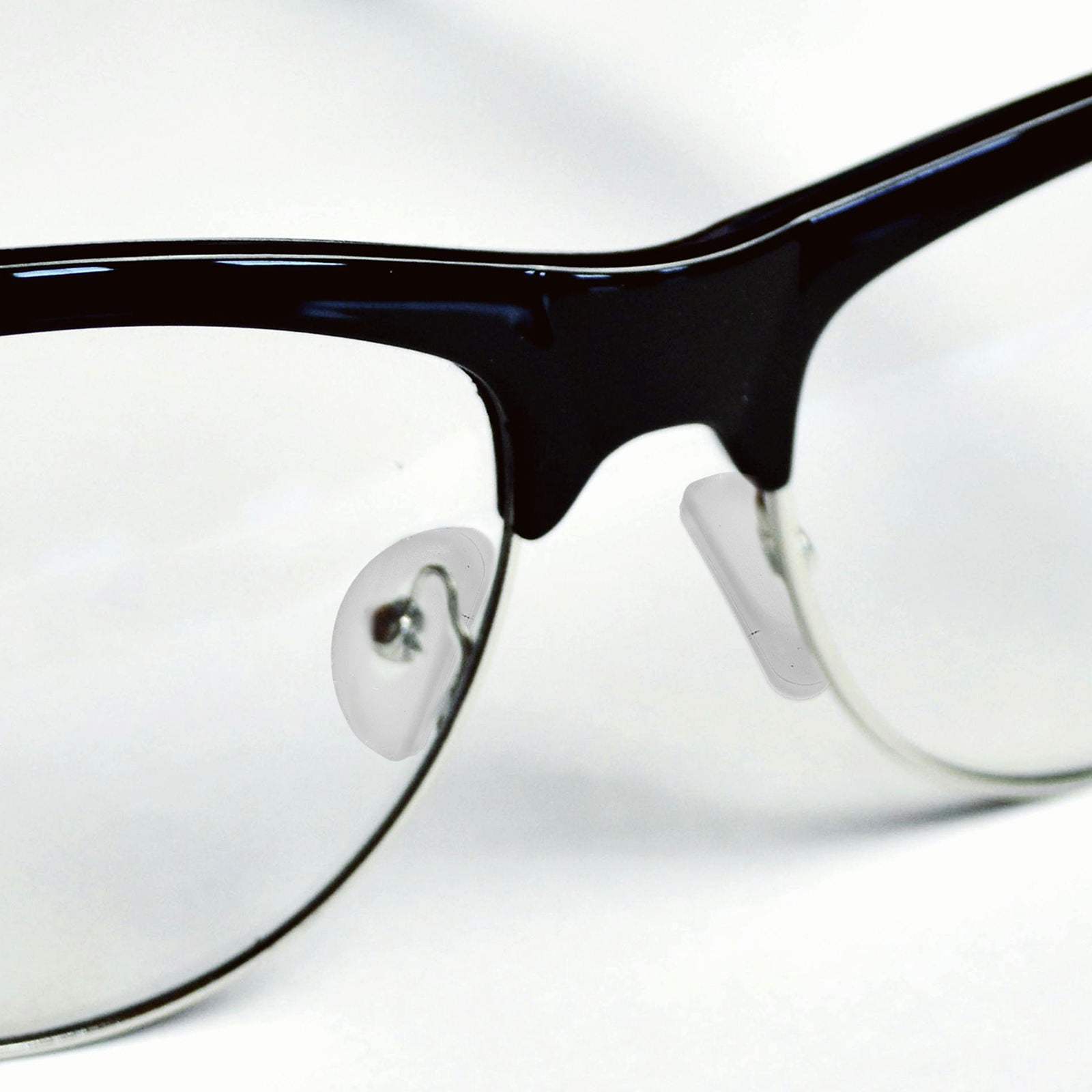 OUNONA 10 Pairs Soft Silicone Nose Pads For Glasses Anti-Slip Push-In ...