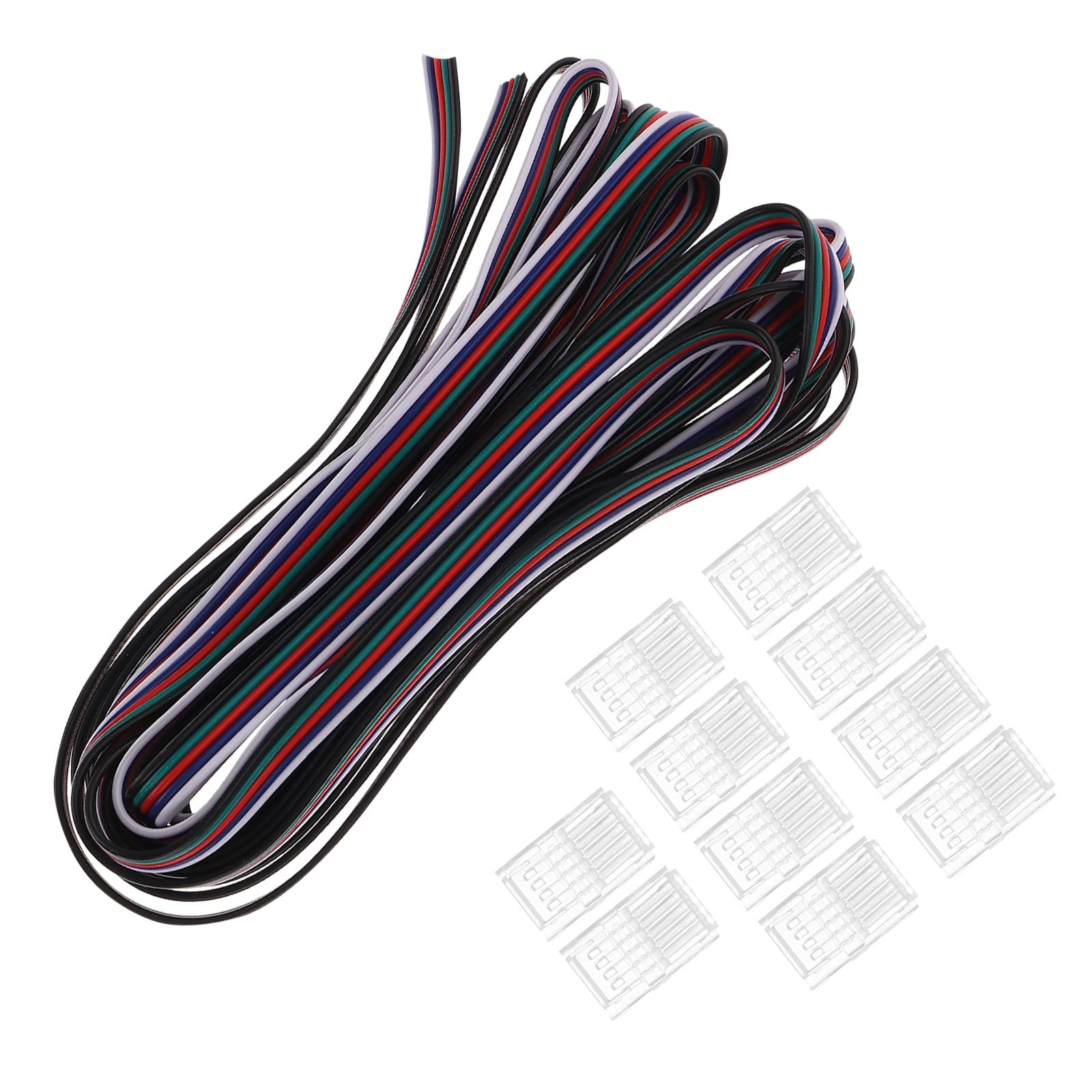 OUNONA 10 Pcs 5 Pin LED Strip Connector Connectors for Lights Cord ...