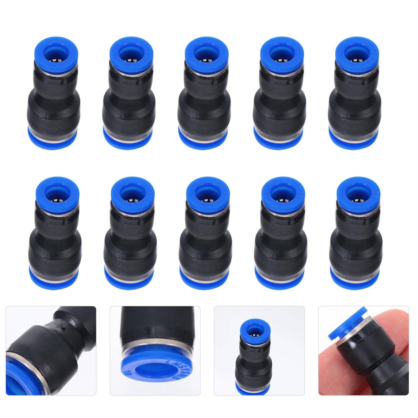 OUNONA 10 Pcs 快速快插接头 Air Pipe Connector Quick Release Couplers ...