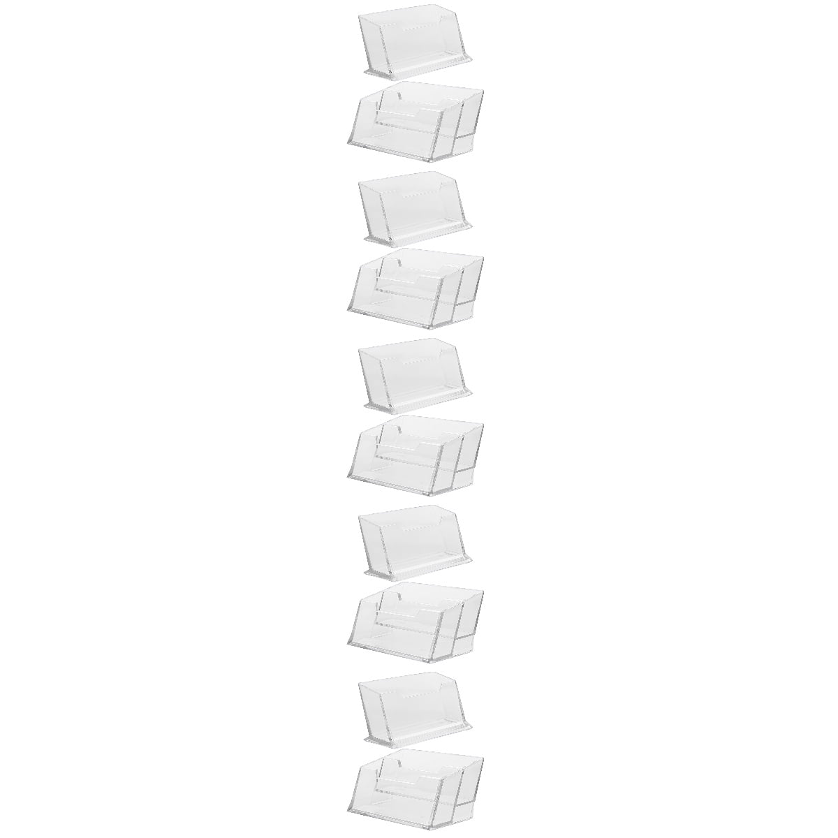 OUNONA 10 Pcs Business Cards Storage Box Tabletop Cards Holder ...