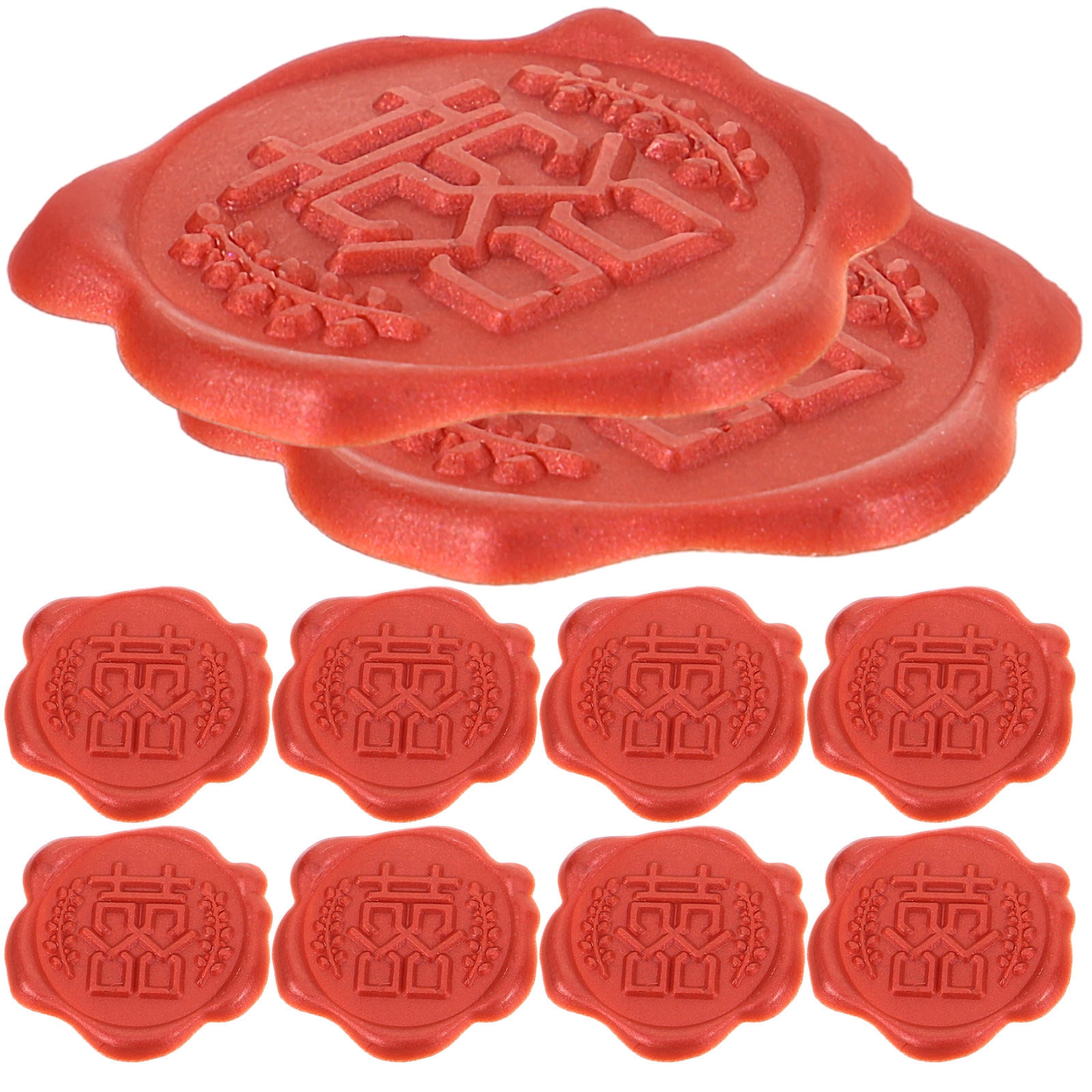 OUNONA 10 Pcs Custom Wax Seal Stickers Labels Wedding Envelope Seals ...