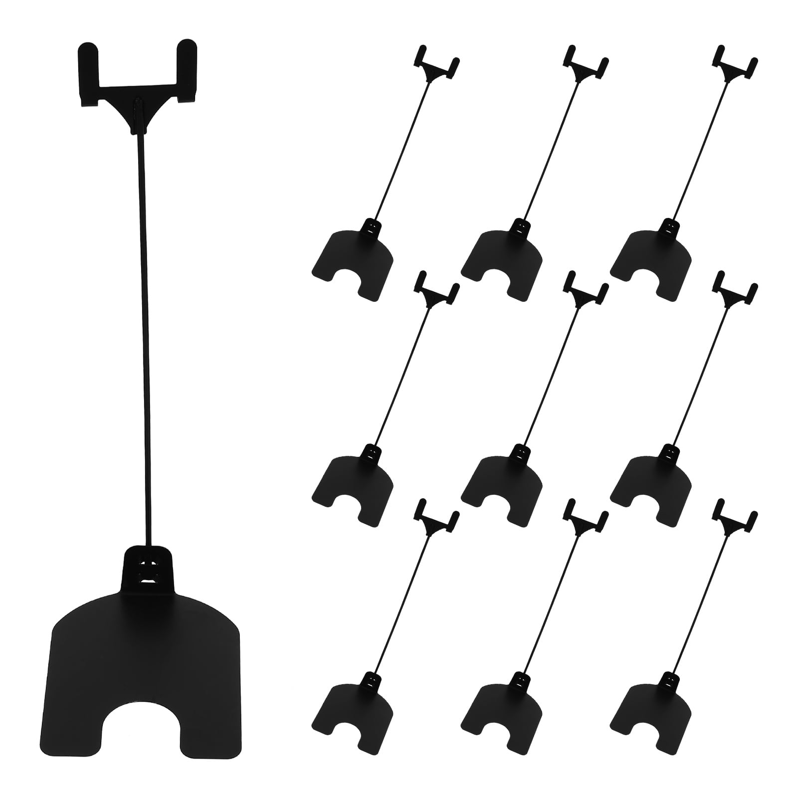 Black Iron Price Tag Holders for Home Use Sturdy Desktop Sign Clamps 10 ...