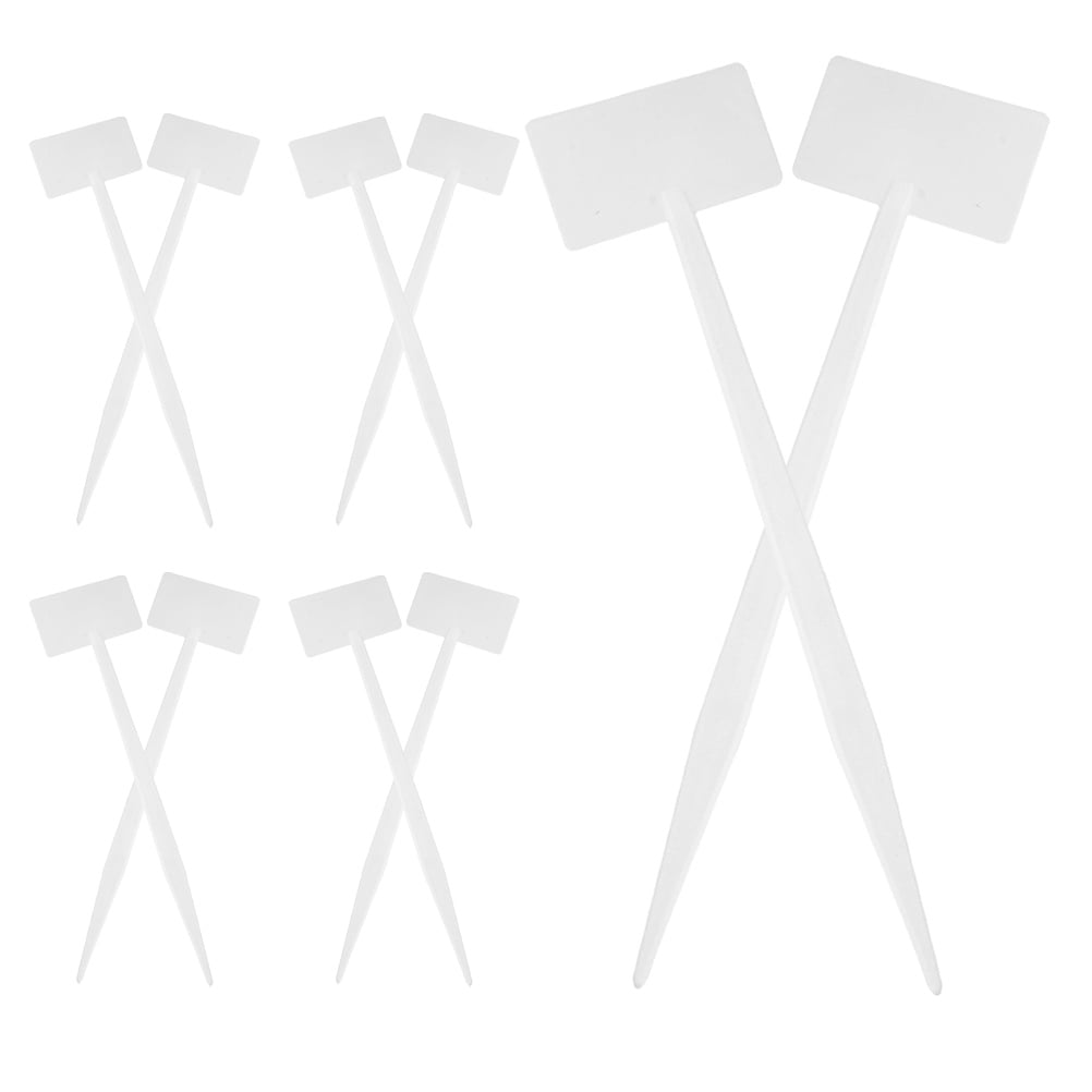 OUNONA 10 Pcs Gardening Signage Pot Label Plant Stake Tags Plants White ...