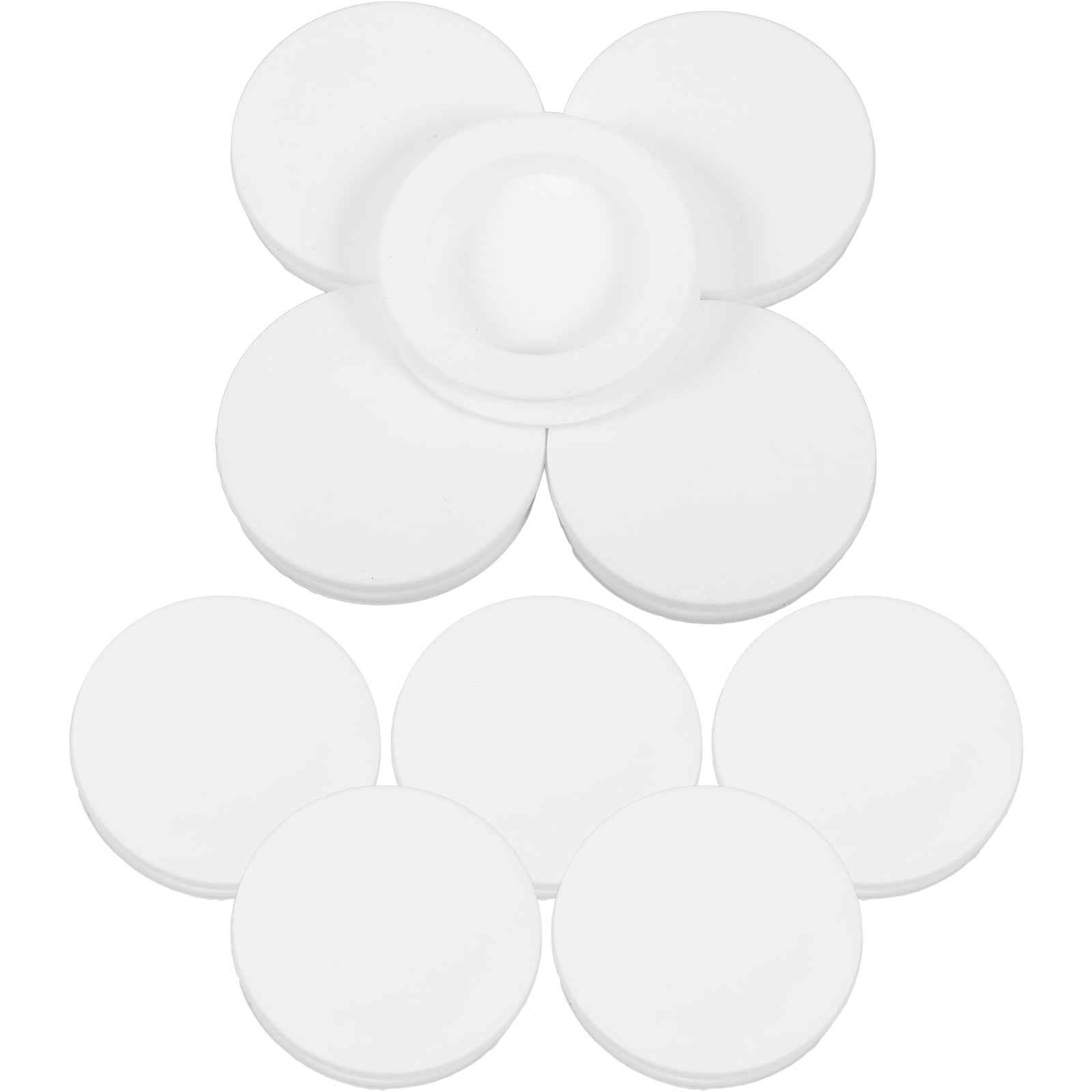 OUNONA 10 Pcs Piggy Bank Stopper Trash Can Coffee Stand Paper Cup White ...