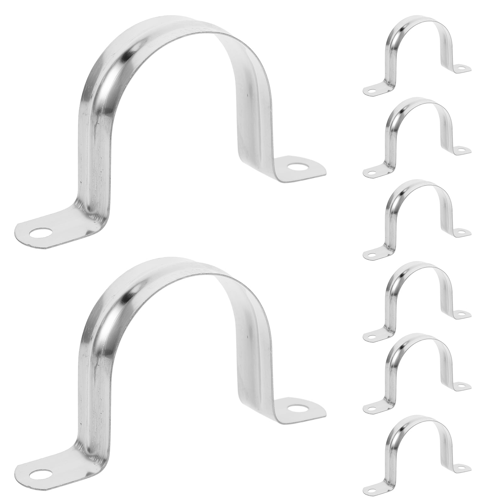 10pcs Stainless Steel Saddle Clamps Heavy Duty Pipe Holder Brackets for ...