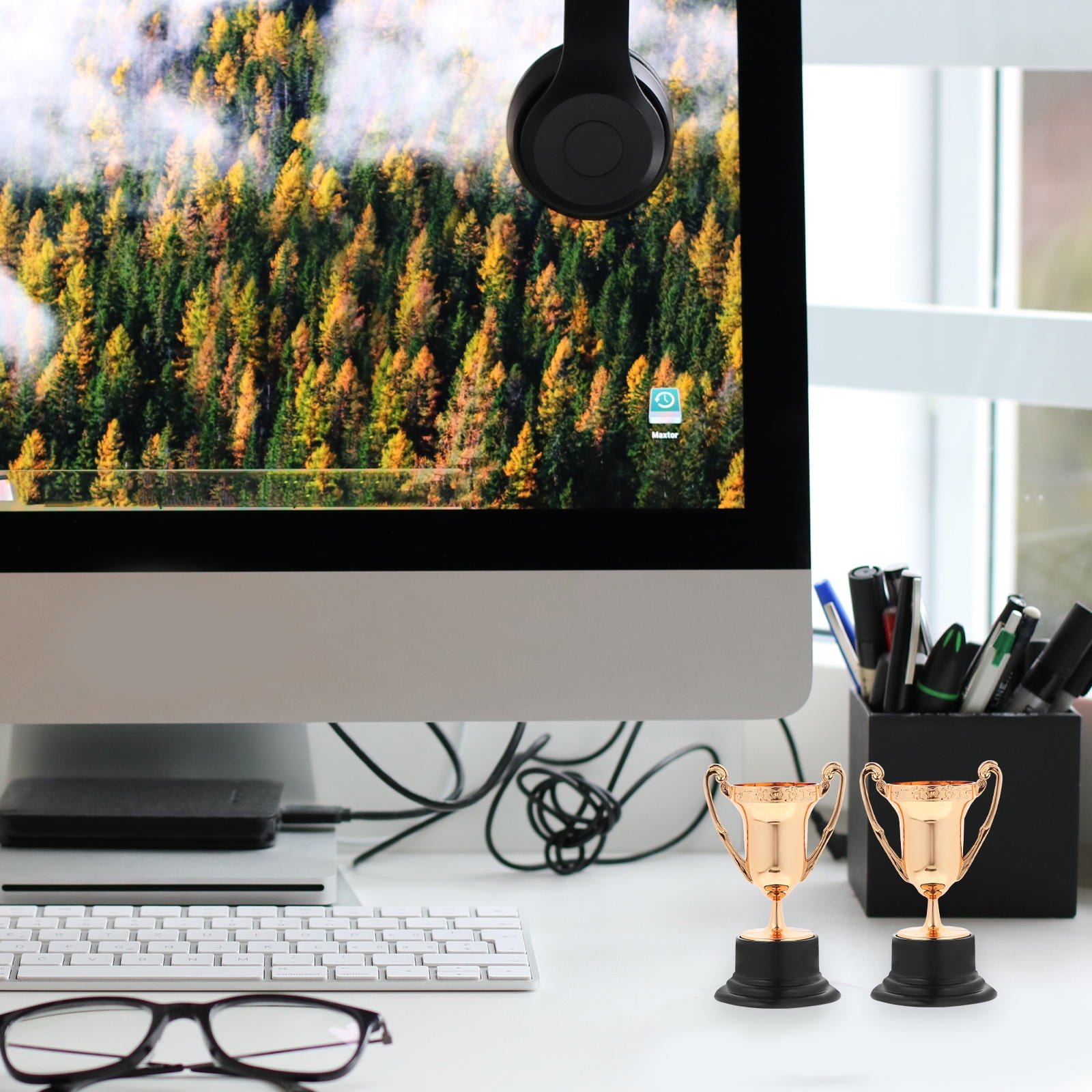 OUNONA 10 Pcs Plastic Trophy Toys Award Golden Cups Celebration Child Bride - Walmart.com