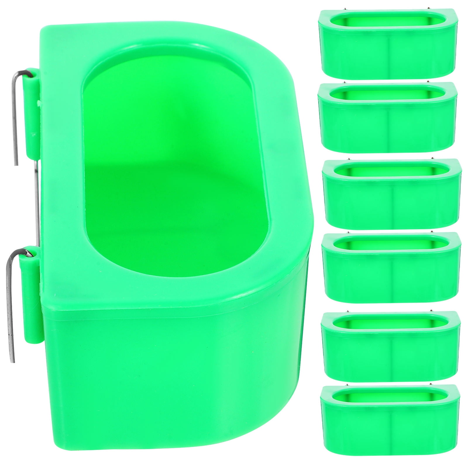 OUNONA 10 Pcs Small Bird Food Dish Anti-spreading Trough Feeder Shop ...