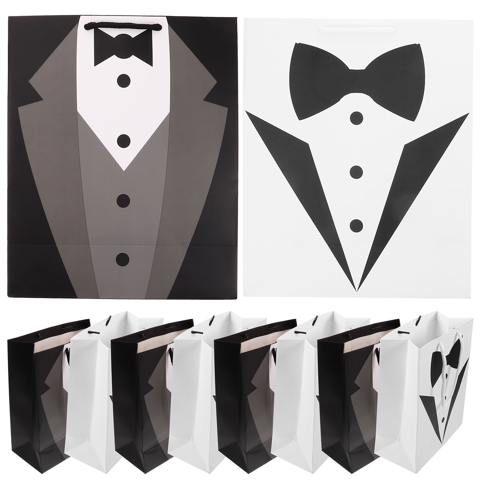 OUNONA Assorted Color Paper Gift Bags with Handles for Decoration and ...