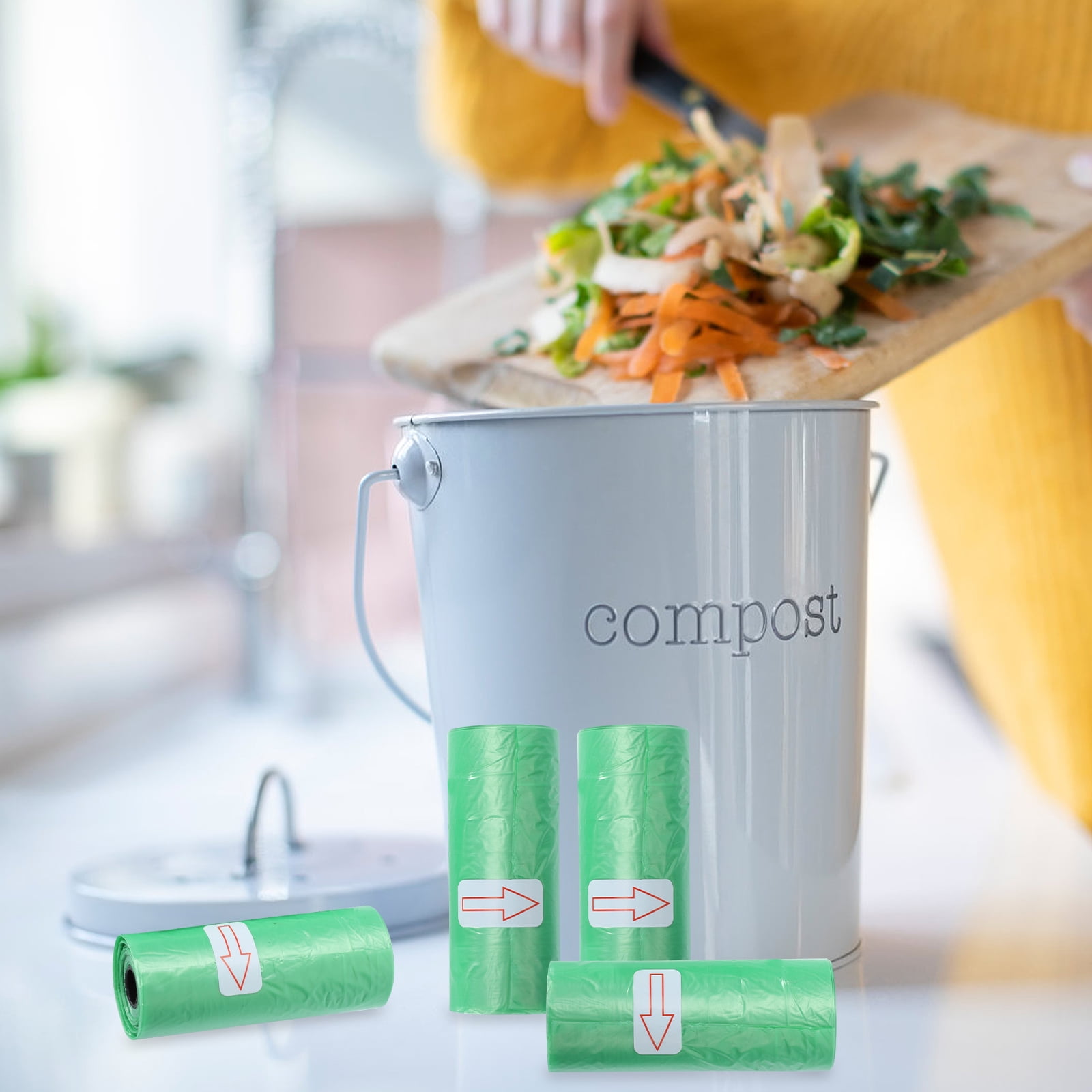 OUNONA 10 Rolls Diaper Waste Storage Bag Disposable Nappy Pouches Pet ...