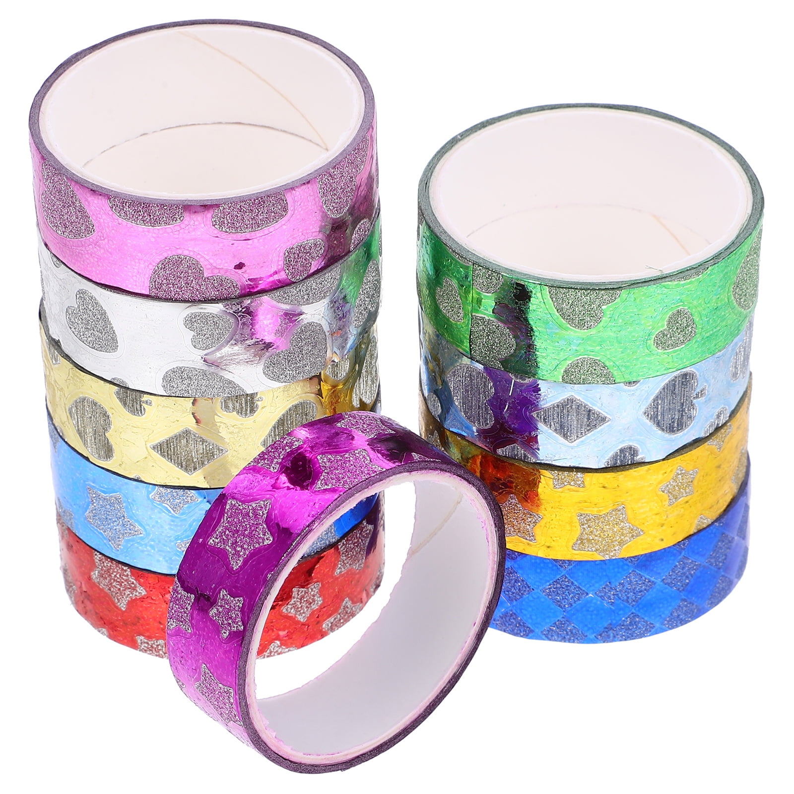 OUNONA 10 Rolls Handbook Sticker Tape Skin Color Masking Dot Colored ...