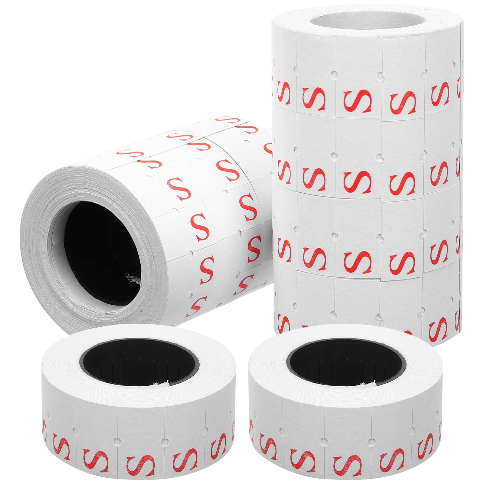 OUNONA 10 Rolls Label Tags Vinyl Letter Stickers Price Paper Size for ...