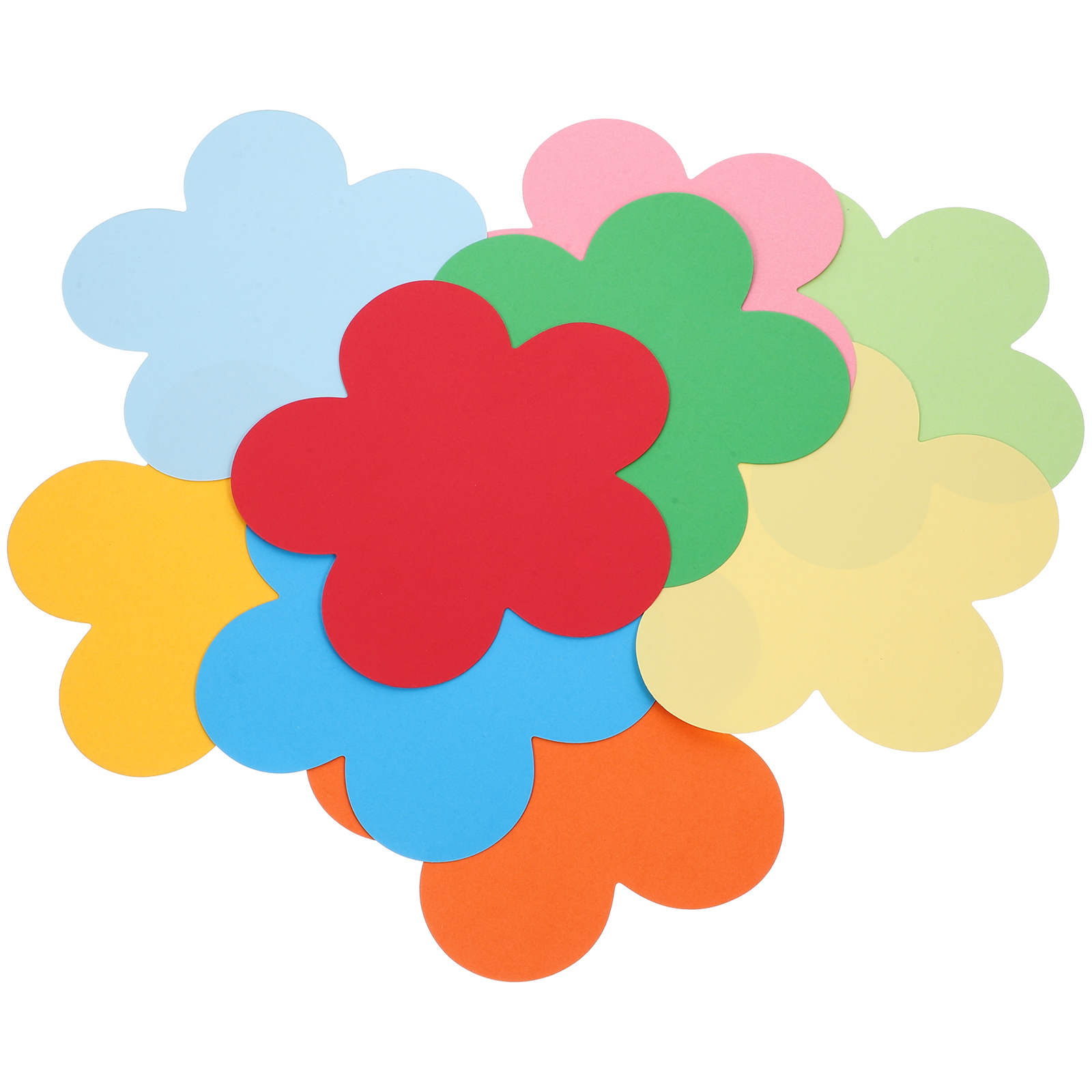 Assorted Color Paper Flower Cutouts for Home Decor and DIY Crafts 10 ...