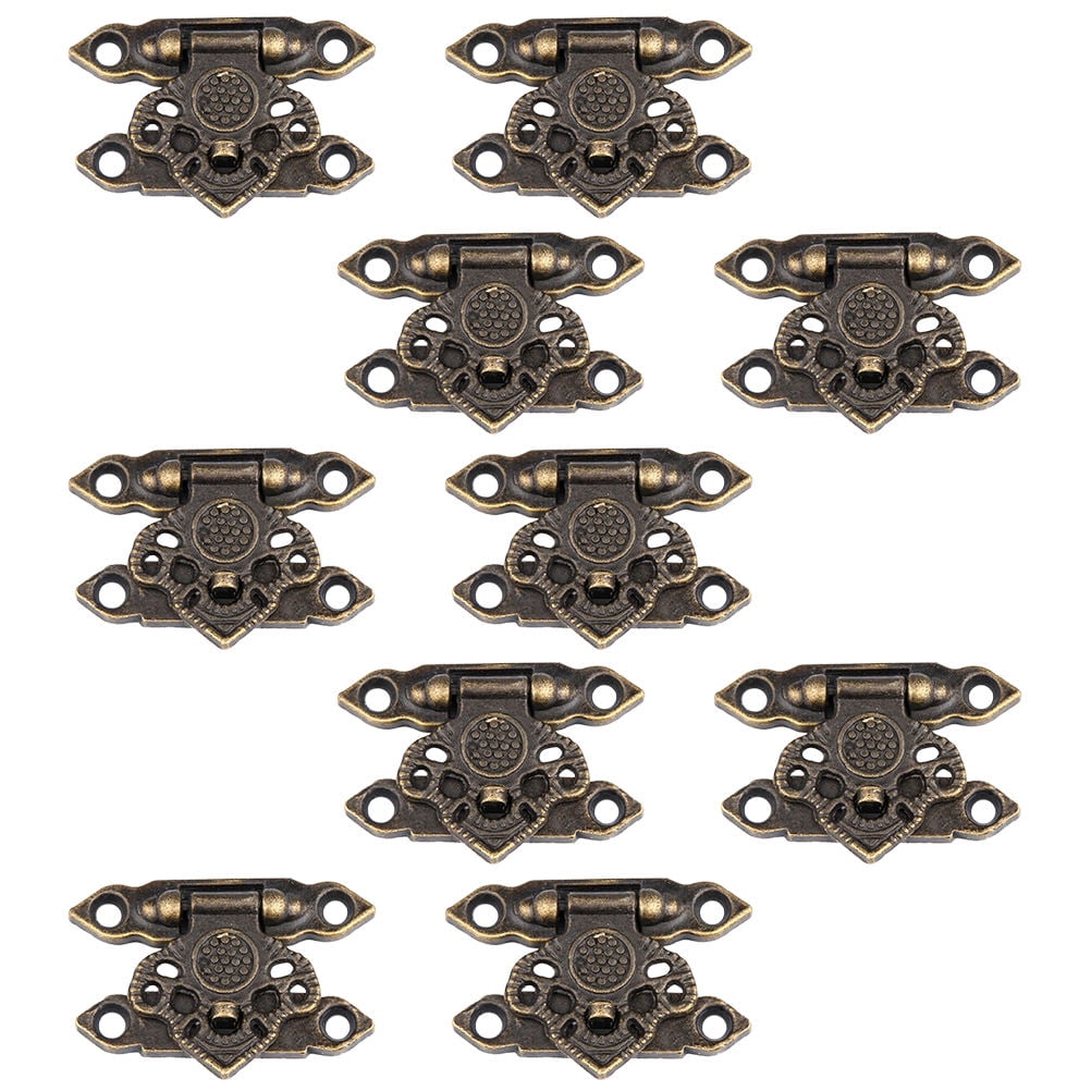 OUNONA 10 Sets Jewelry Latch of Bags and Suitcases Small Lock Buckle 3 ...