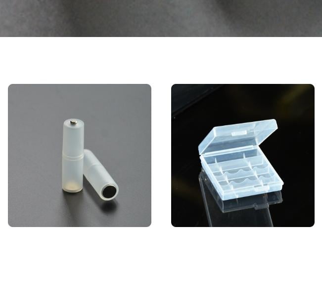 OUNONA 10 Sets Plastic Battery Holder Batteries Storage Case White ...
