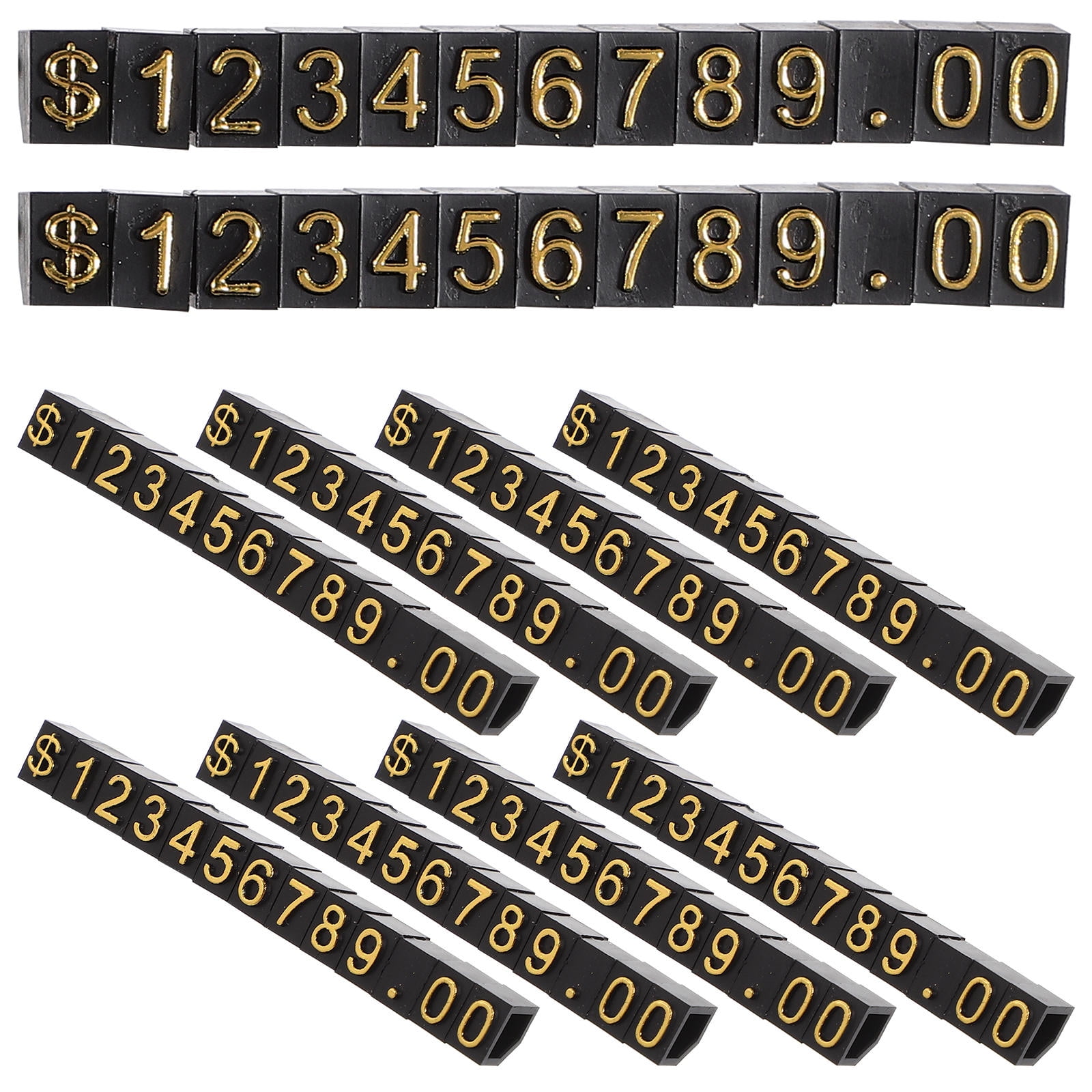 OUNONA 10 Sets Price Display Blocks Cubes Price Tag Display Stands ...