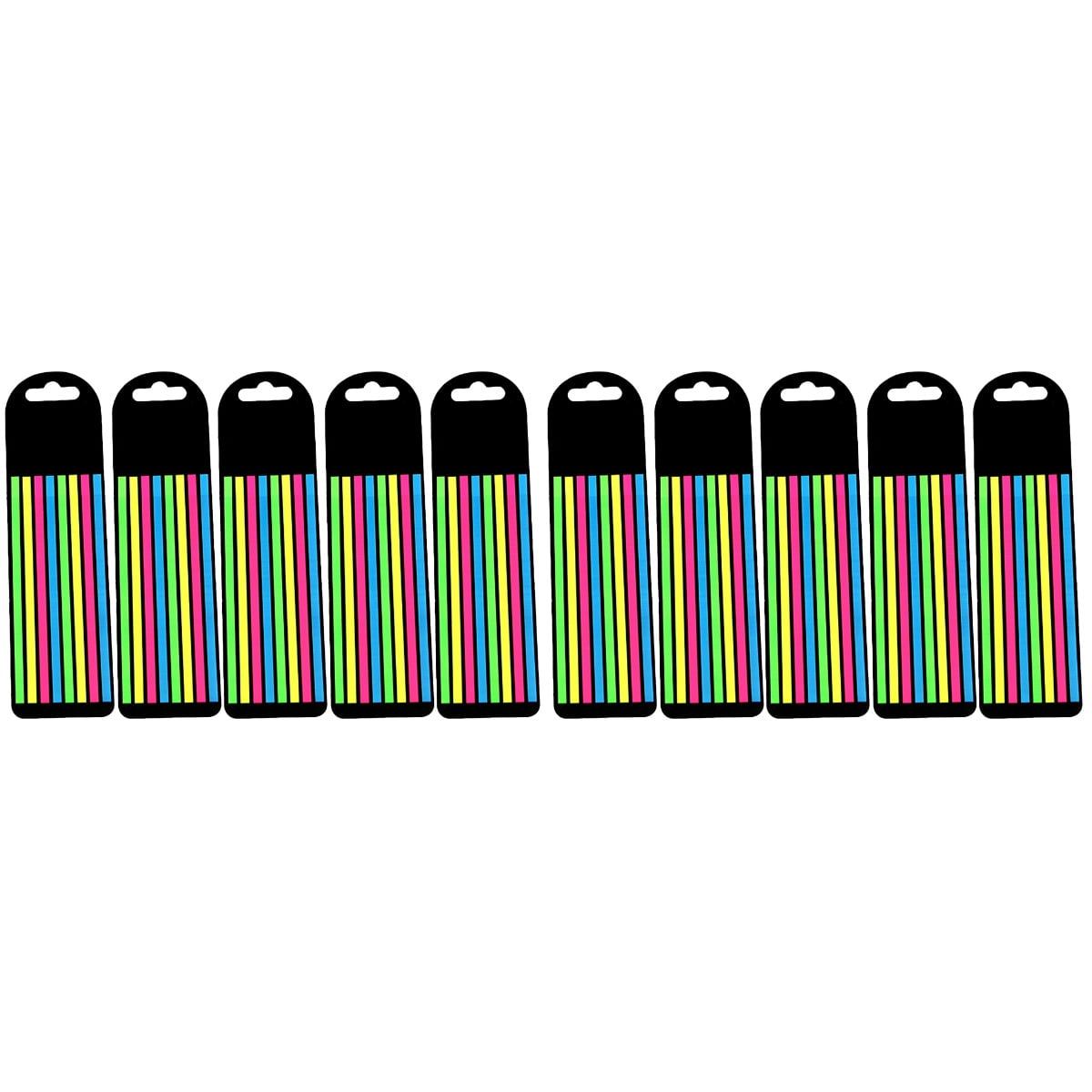 OUNONA 10 Sets of Household Page Markers Fluorescence Reading Strips ...