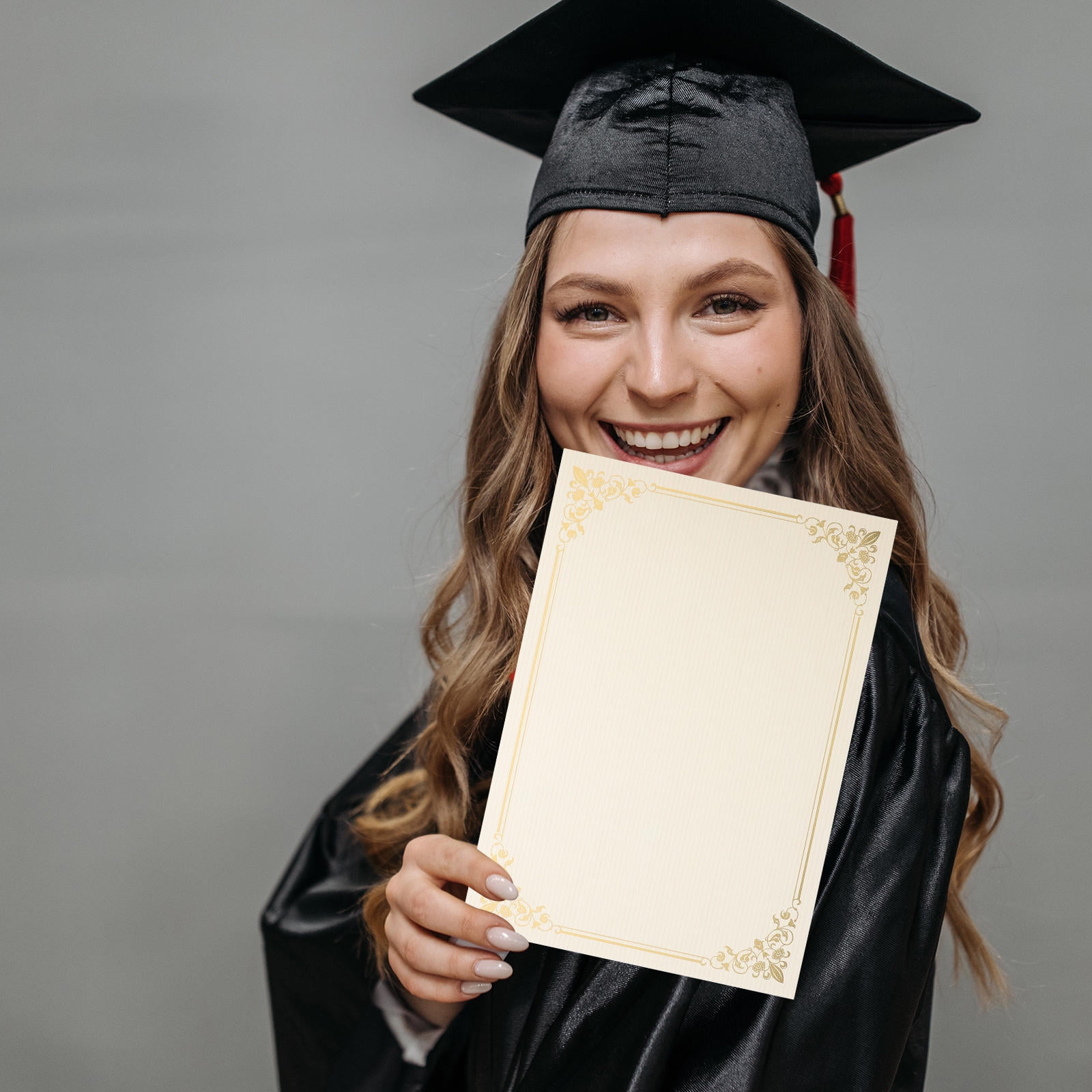 OUNONA 10 Sheets Blank Diploma Paper School Certificate Thick for ...