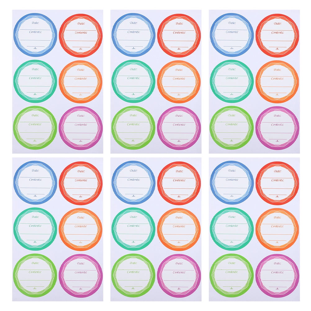 OUNONA 10 Sheets Bottles Label Removable Glass Bottles Stickers ...