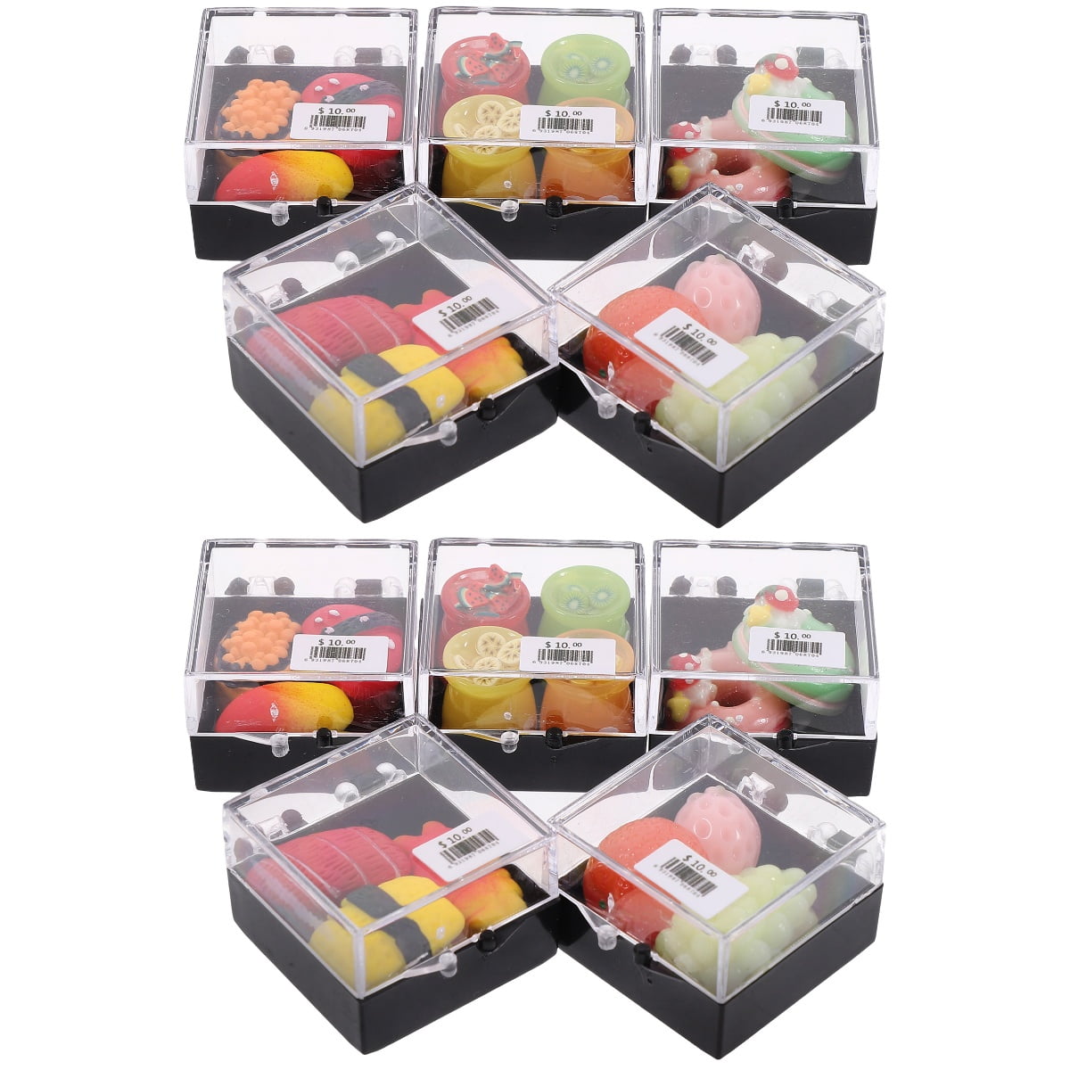 OUNONA 10 boxes of Fake Food Decoration Restaurant Display Props Food ...
