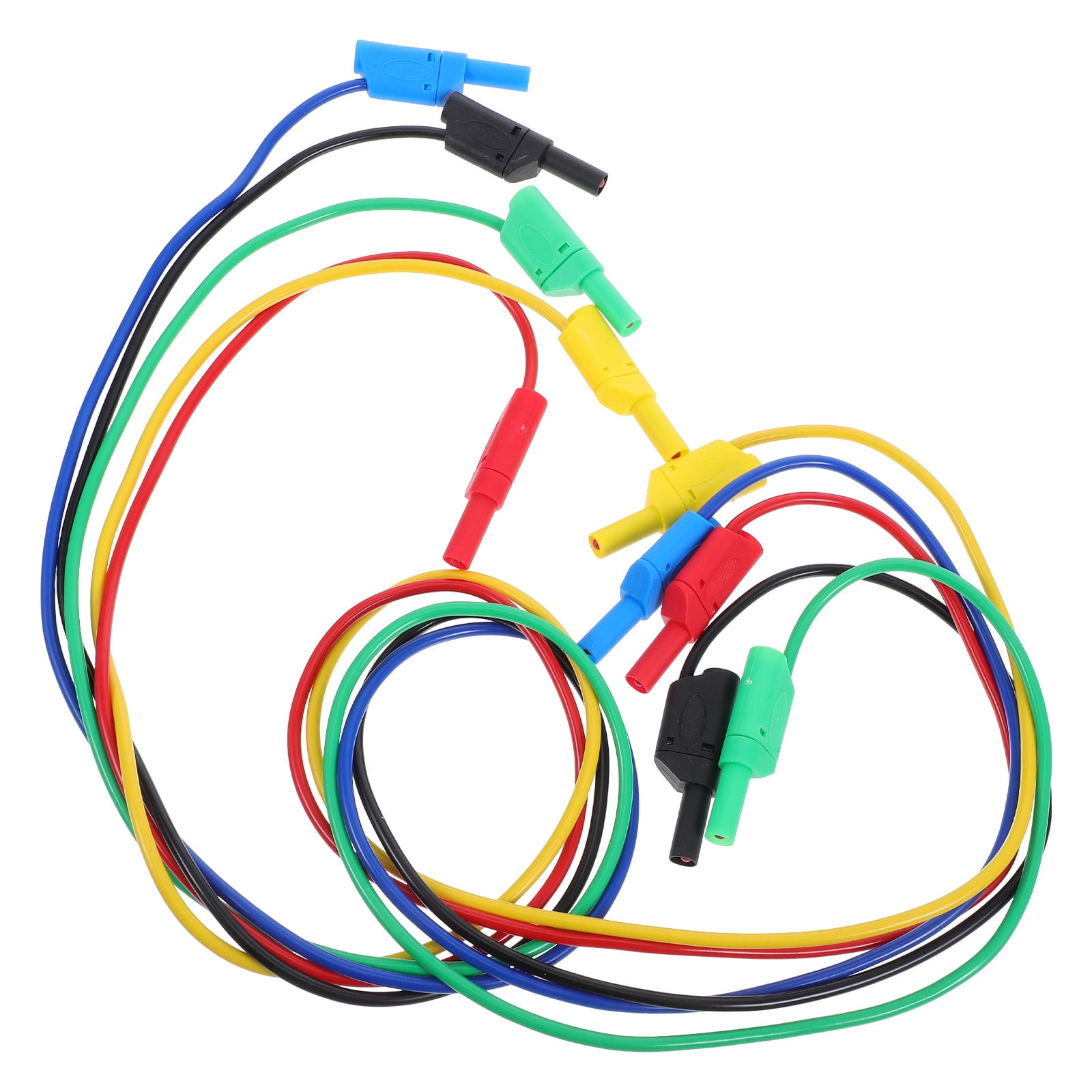 OUNONA 10 pcs 4mm Banana Plug Cable Lead Test Cable Lead Line Teaching ...