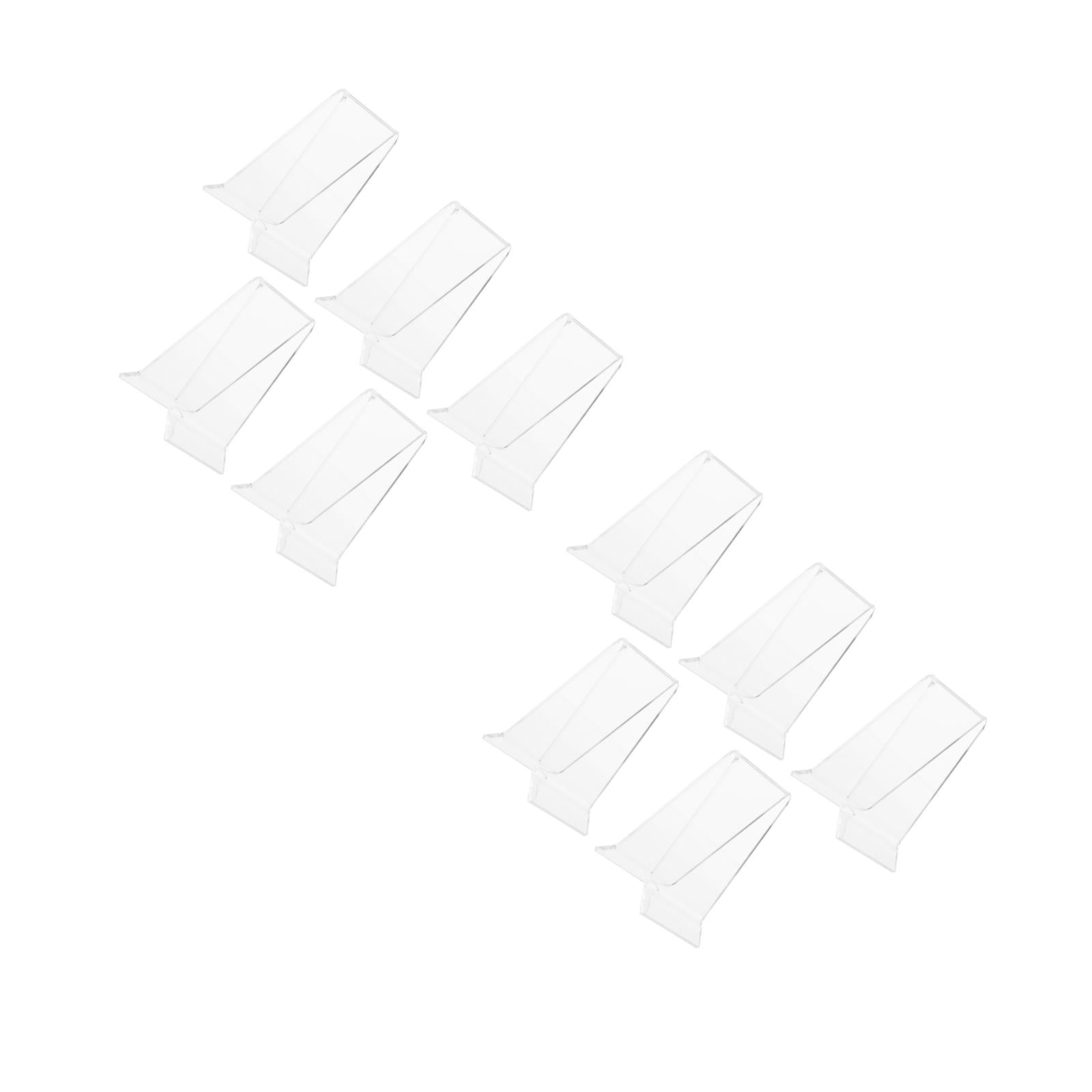 OUNONA 10 pcs Clear Acrylic Shoe Racks Store Display Stands Sandal ...