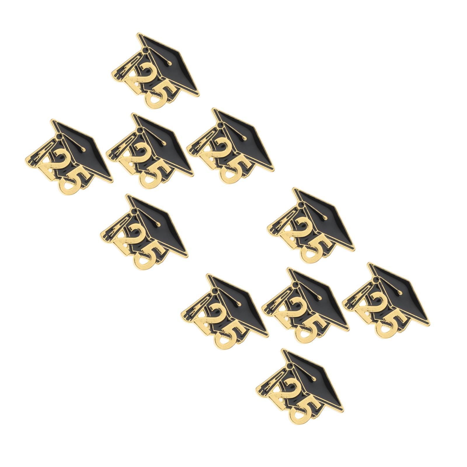 OUNONA 10 pcs Graduation Jacket Brooch 2025 Graduation Cap Brooch Badge ...