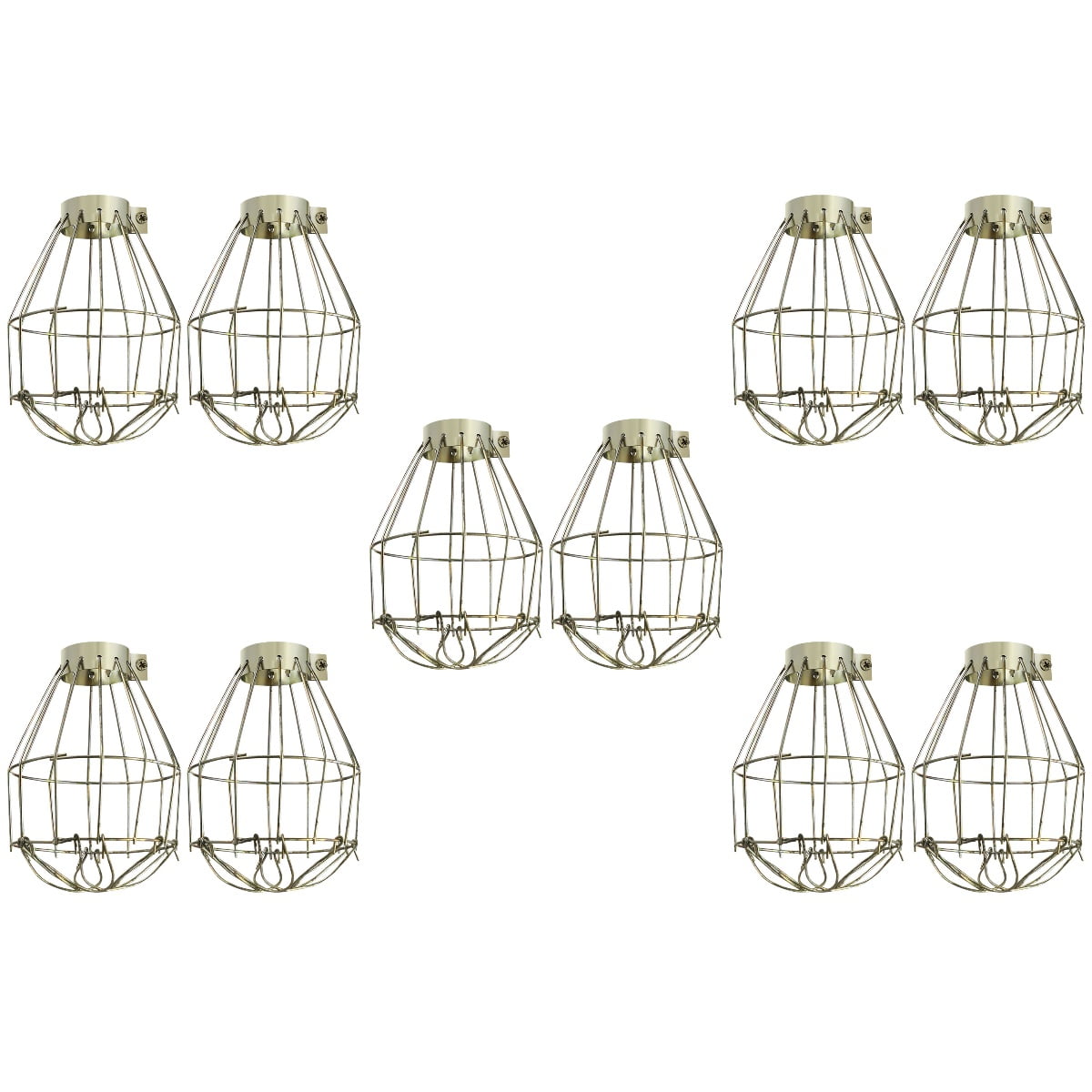 OUNONA 10 pcs Metal Lamp Bulb Guard Clamp Light Bulb Cage Guard Metal ...