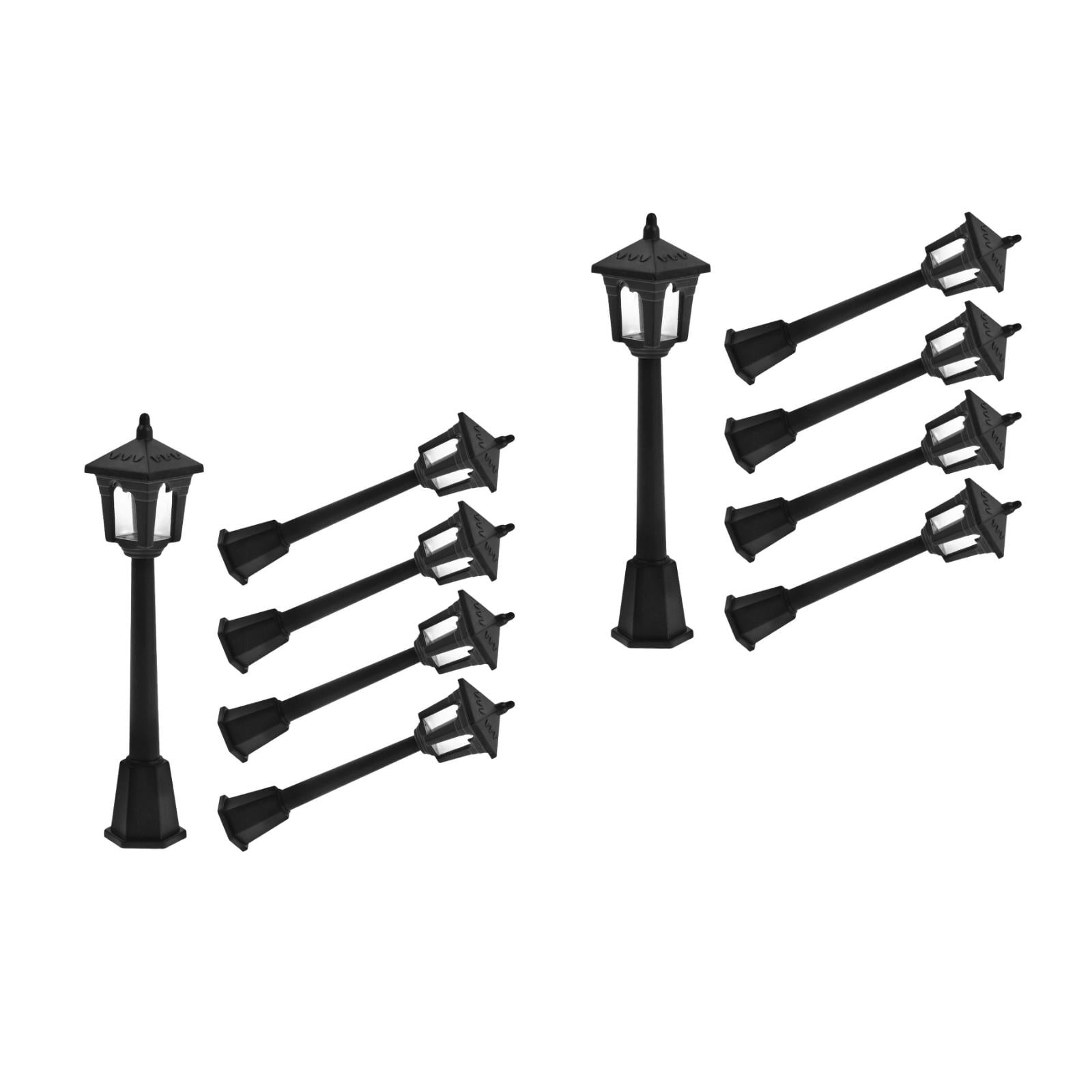 OUNONA 10 pcs Miniature Lamppost Model Miniature Street Lamp Models ...