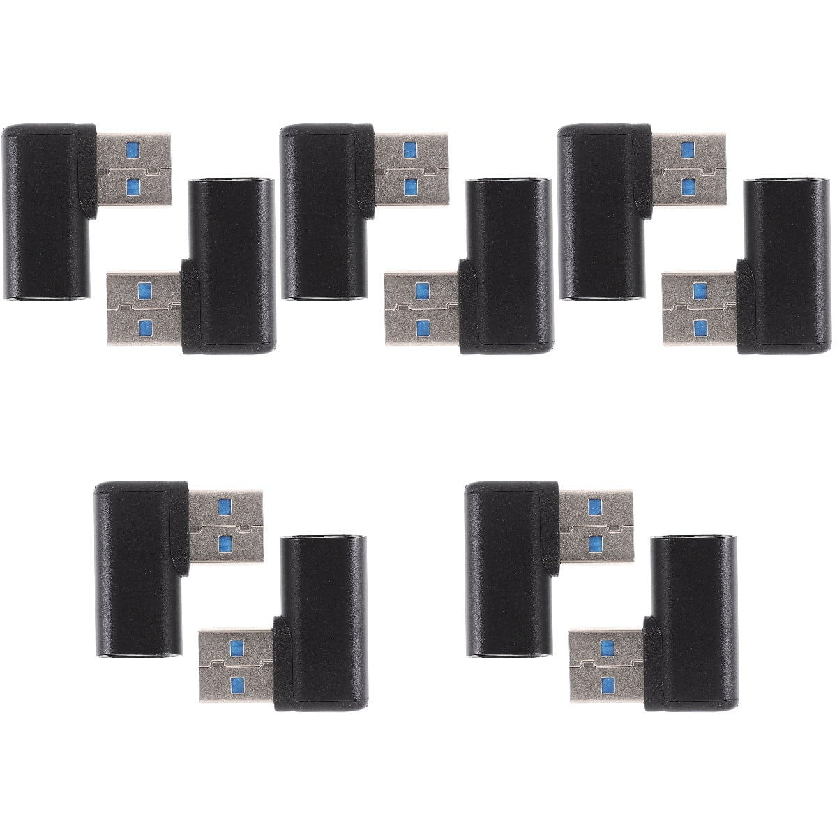 OUNONA 10 pcs USB 90 Degree Adapter Right Angle USB 3.0 Male To USB-C ...