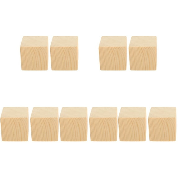 OUNONA 10 pcs Wooden Bed Risers Heavy Duty Furniture Risers Wood Sofa ...