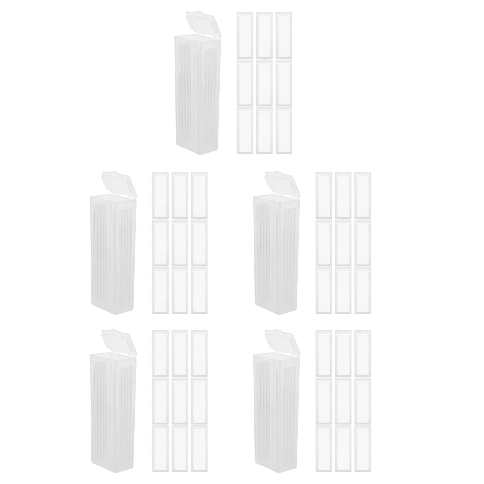 OUNONA 100 PCS Laboratory Microscope 10-Place Plastic Slide Holder ...