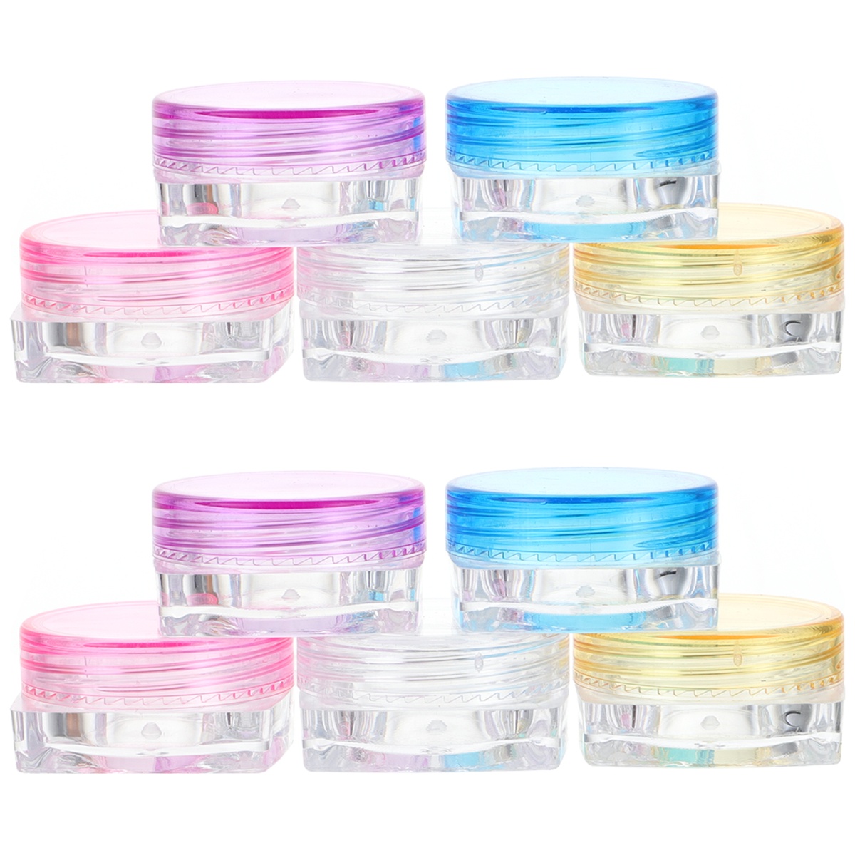 OUNONA 100 Pcs 3g Cosmetics Storage Jars Empty Makeup Samples Boxes ...