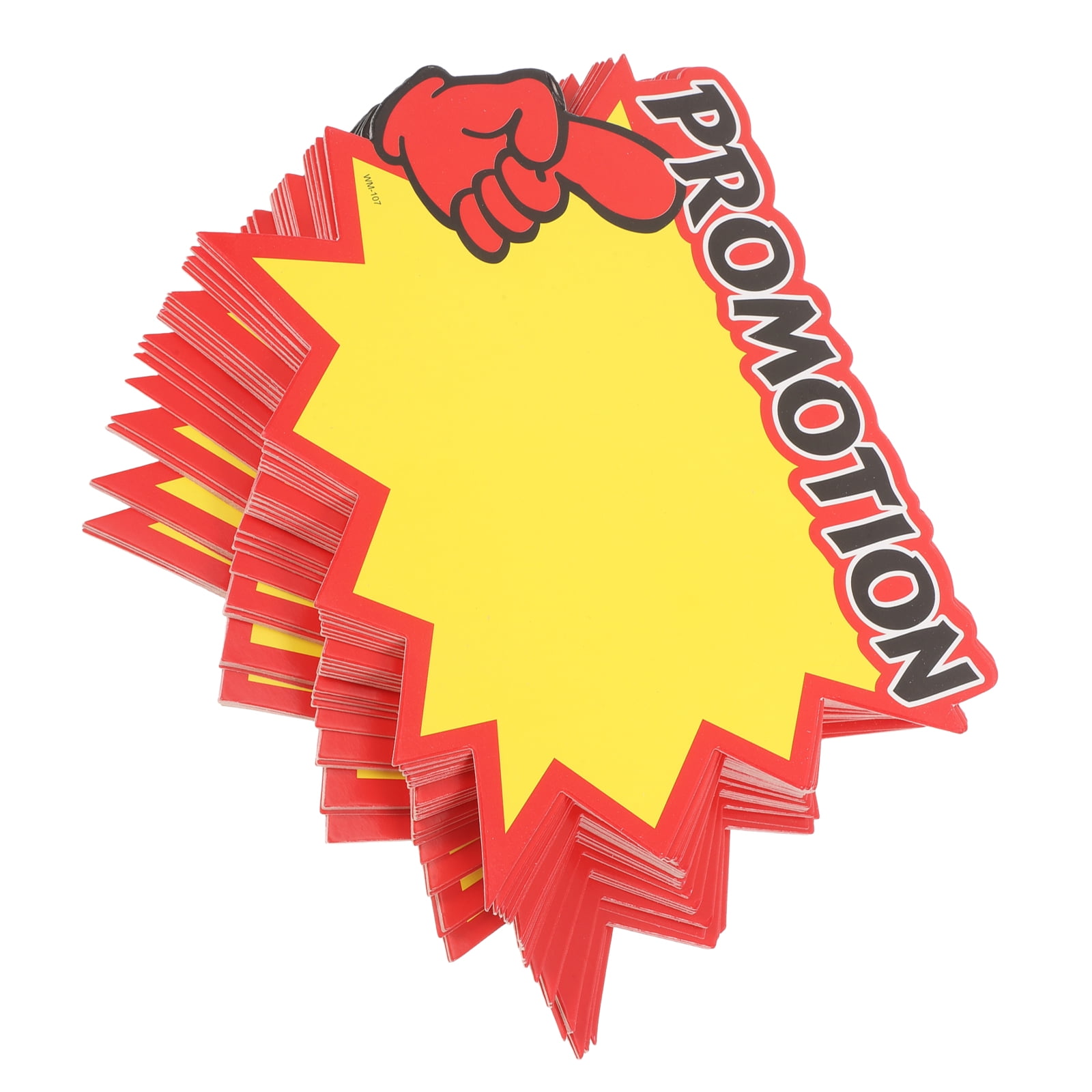 OUNONA 100 Pcs Advertising Signs of Paper Stickers Candy Containers ...