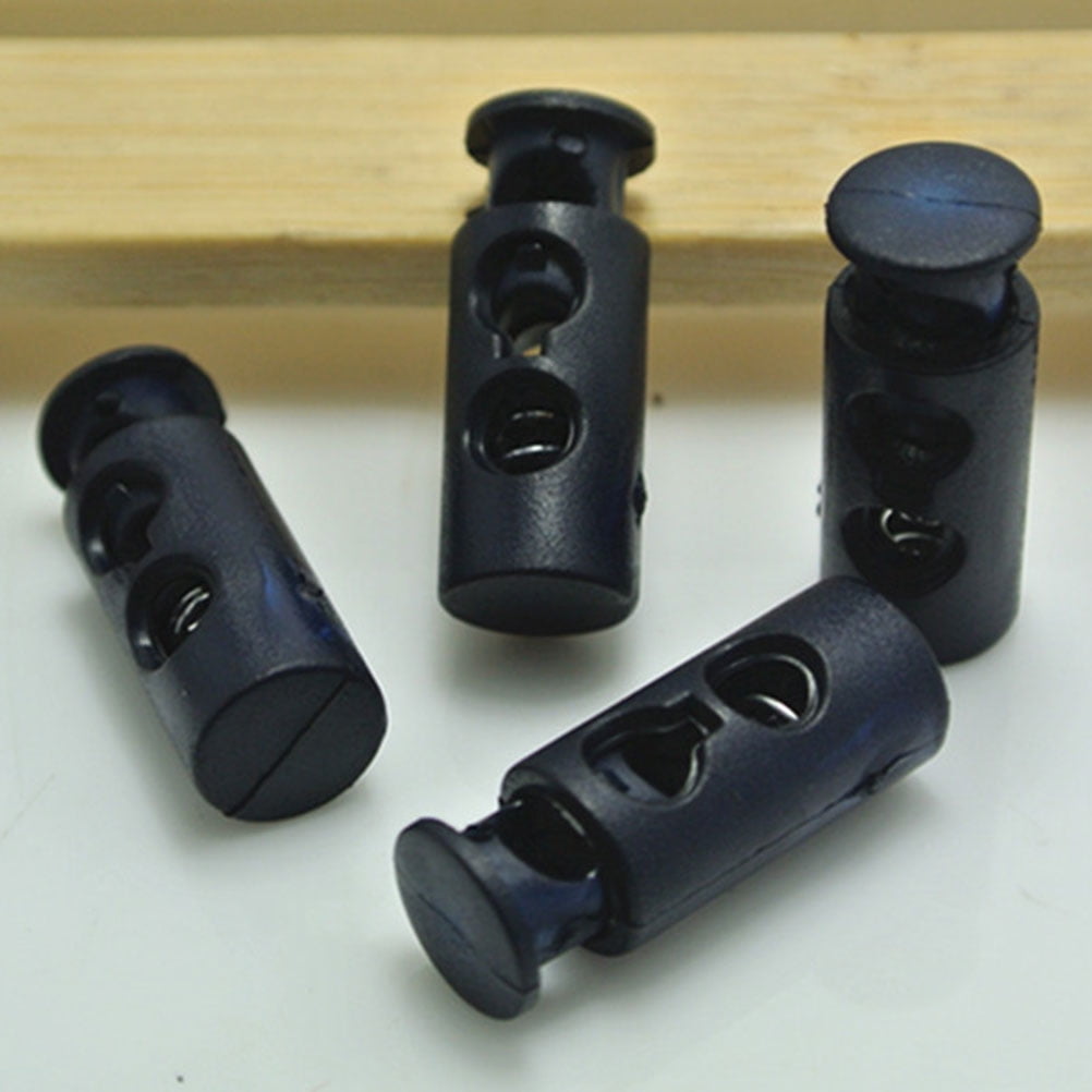 OUNONA 100 Pcs Button Spring Buckle Round Toggle Stoppers Adjustable ...